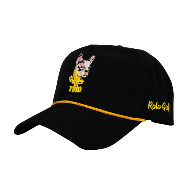 Men's Captain's Adjustable Rope Cap | ROLO | Hats | Men's | BLACK/GOLD ...