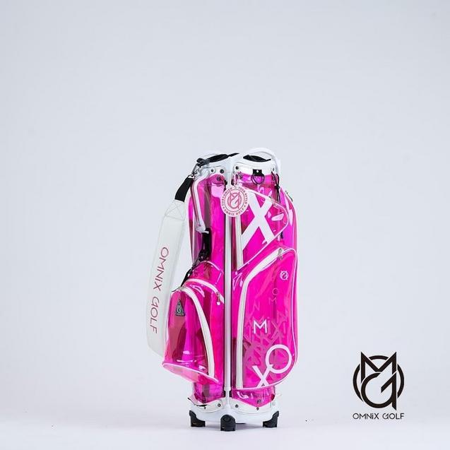 Powerpuff Cart Bag | OMNIX | Golf Bags | Men's | BLACK/WHITE | Golf ...