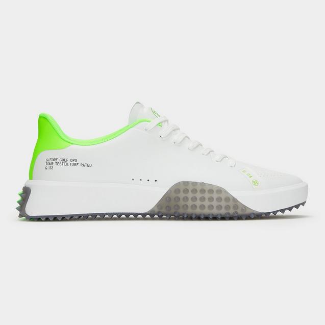 Men's G.112 P.U. Leather Spikeless Golf Shoe - White/Green | G/FORE ...