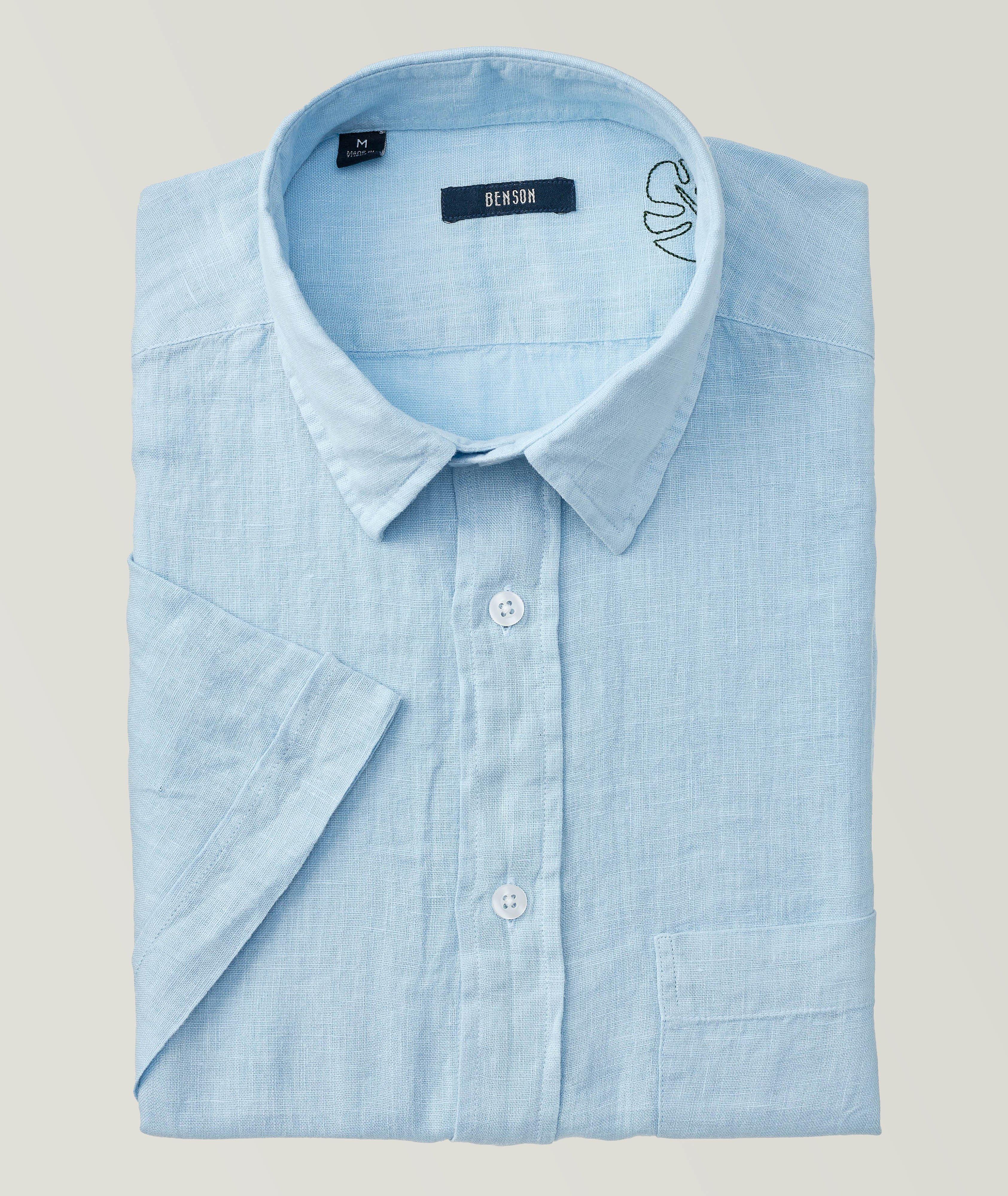 Benson Contemporary-Fit Linen Sport Shirt | Casual Shirts | Final Cut