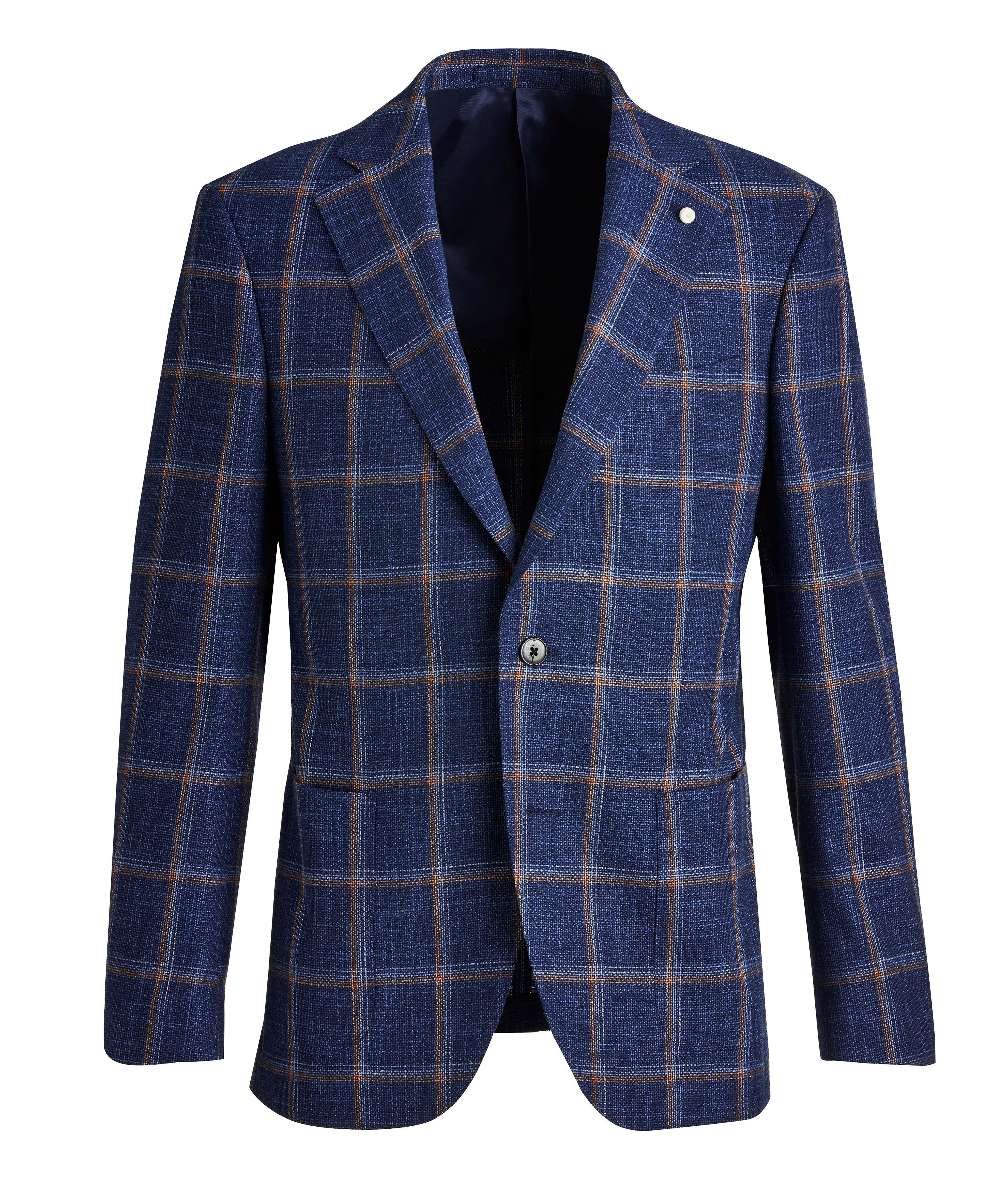 Luigi Bianchi Wool-Blend Windowpane Sport Jacket | Sport Jackets ...