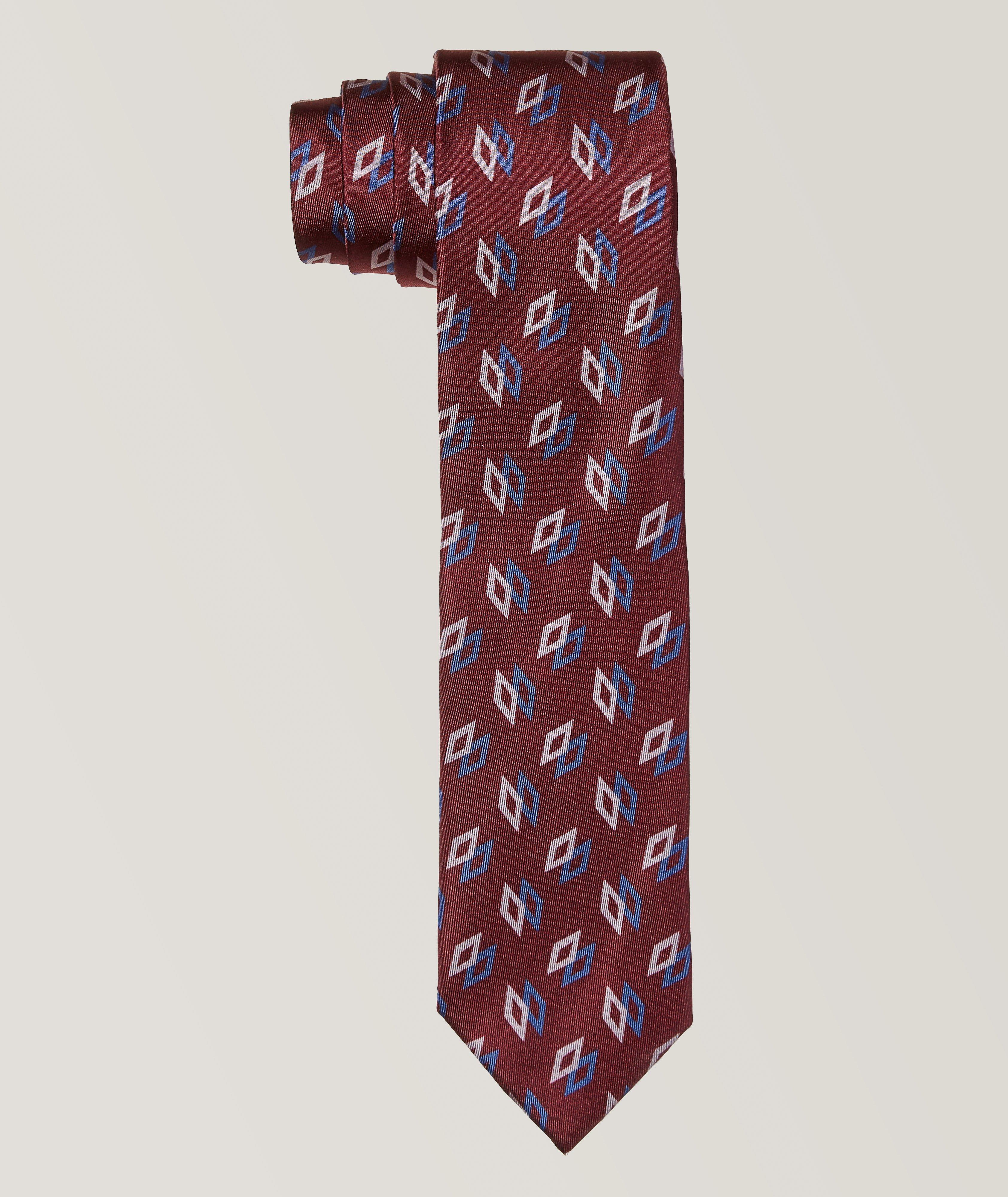 Harold Silk Double Rhombus Print Tie | Ties, Pocket Squares & Formal ...