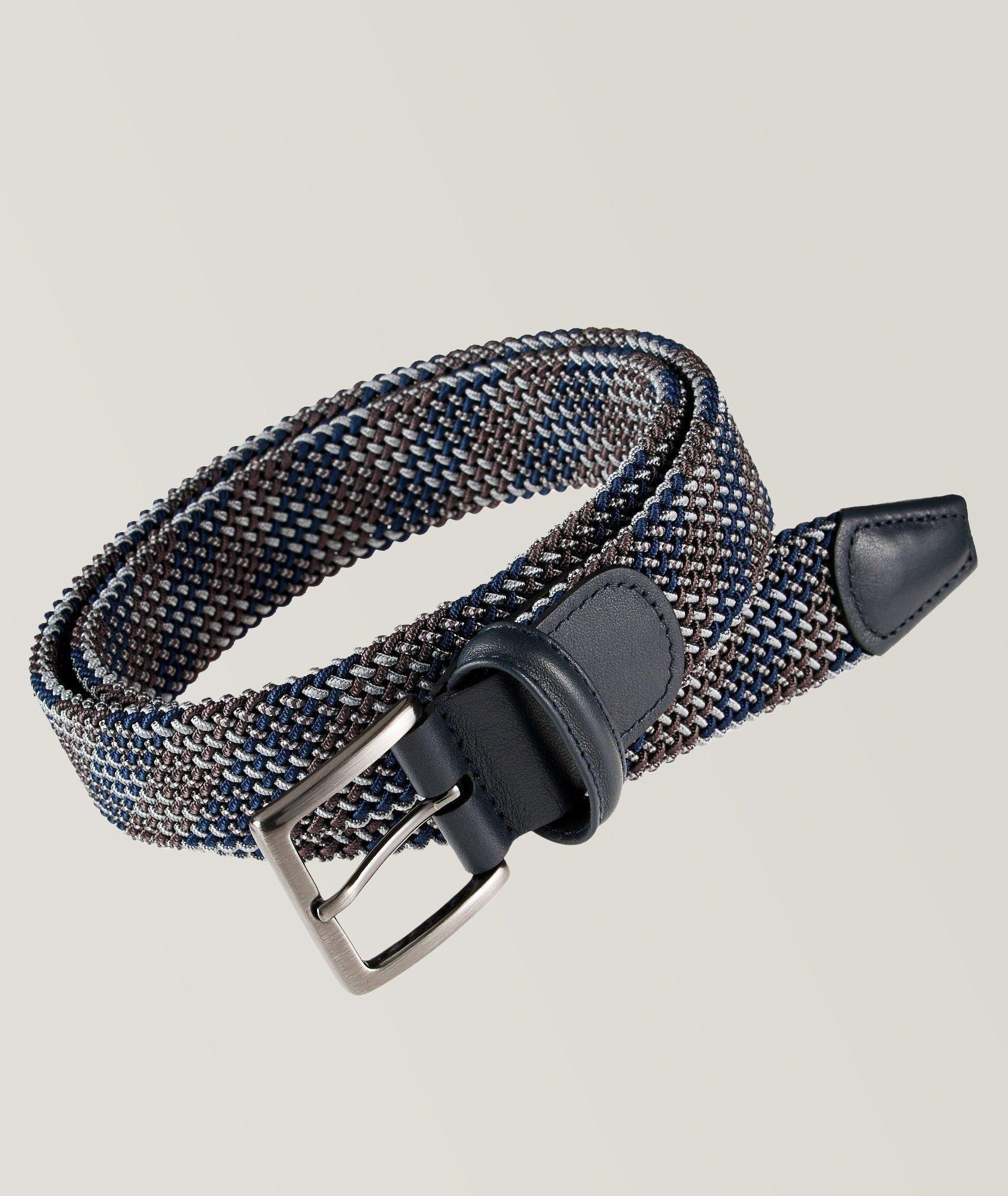 Anderson's Diagonal Patterned Stretch Tubular Woven Belt | Belts ...