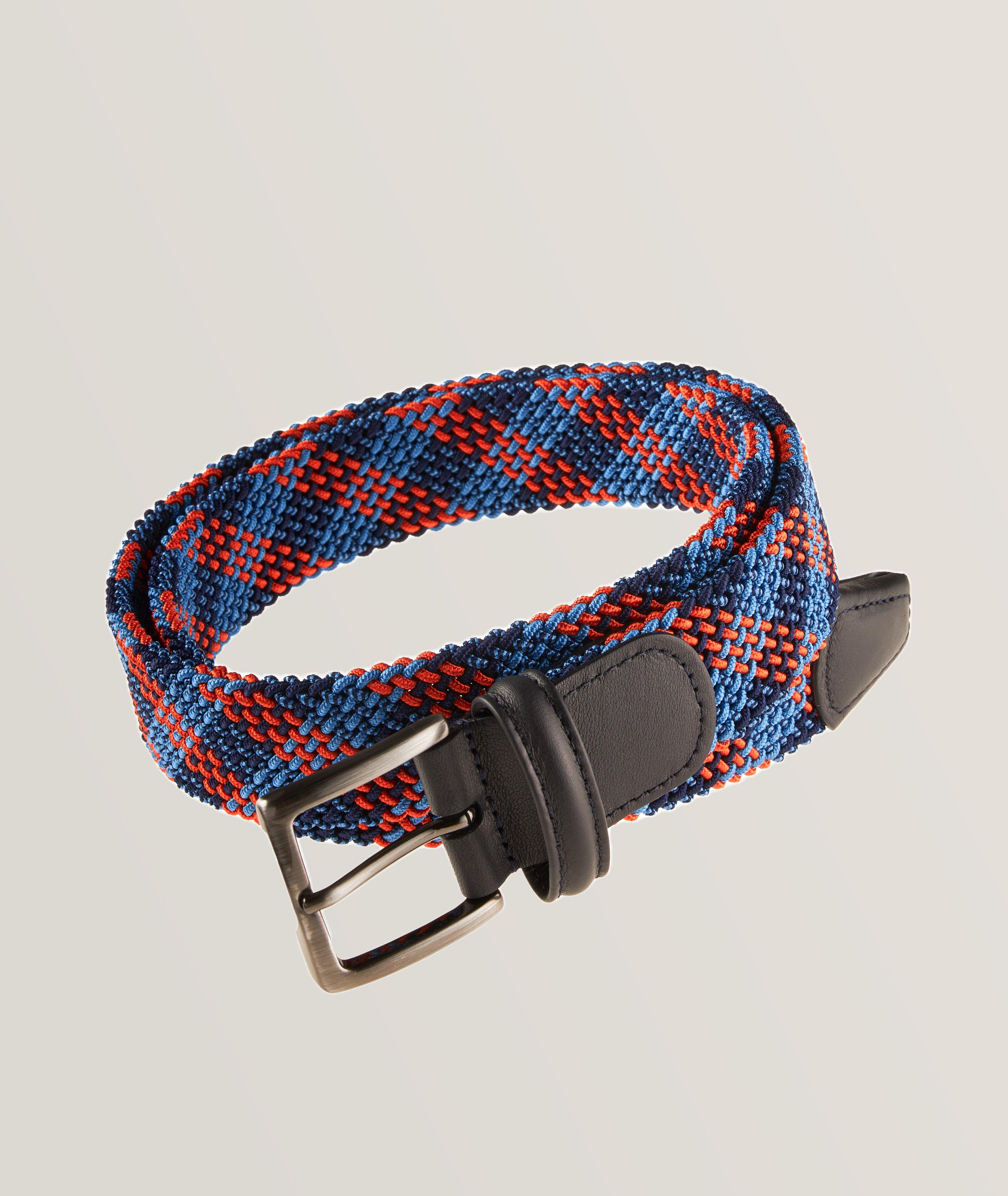 Anderson's Checkered Wave Pattern Stretch Woven Belt | Belts | Final Cut