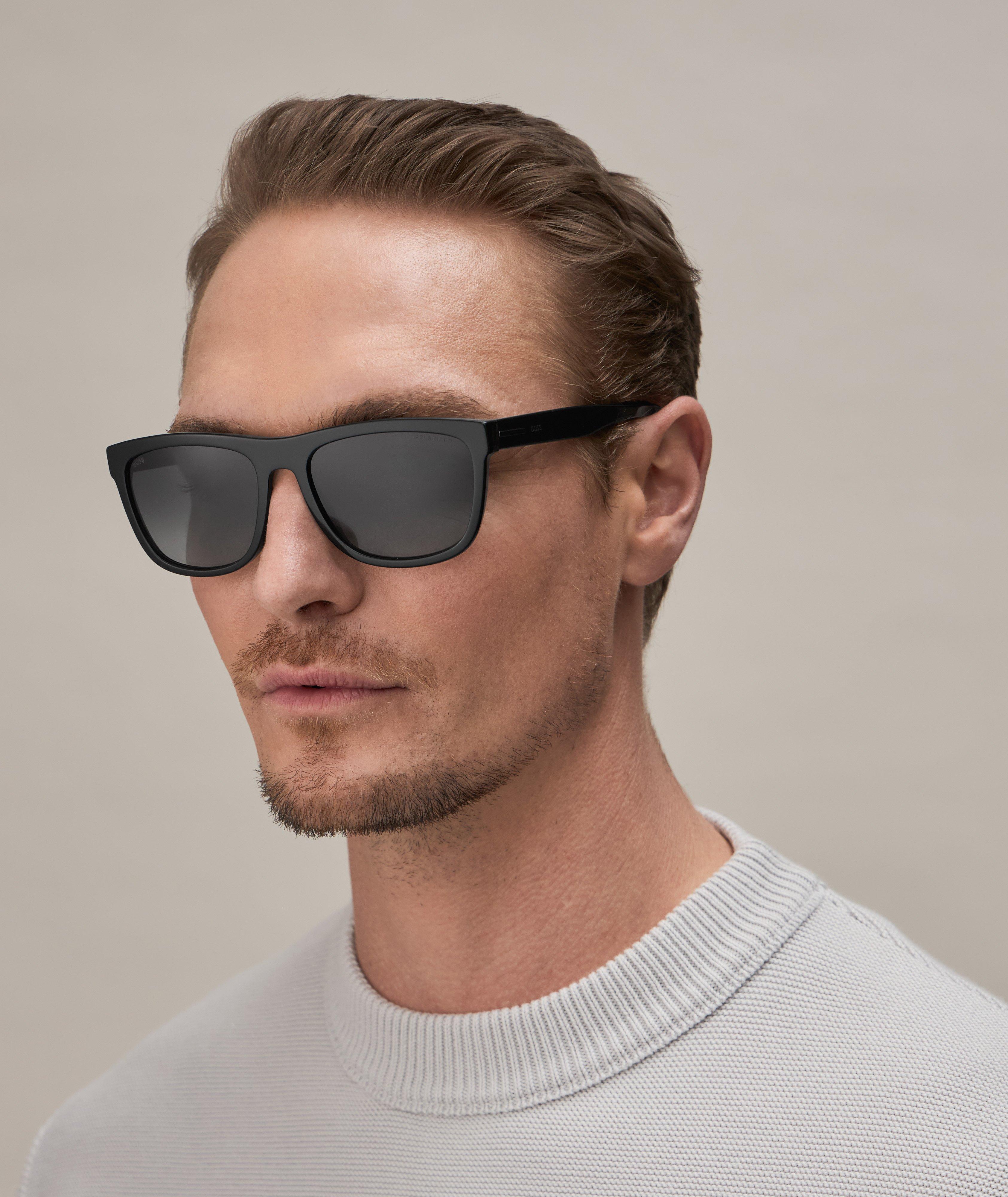 Hugo Boss Gradient Polarized Square Sunglasses Eyewear Final Cut