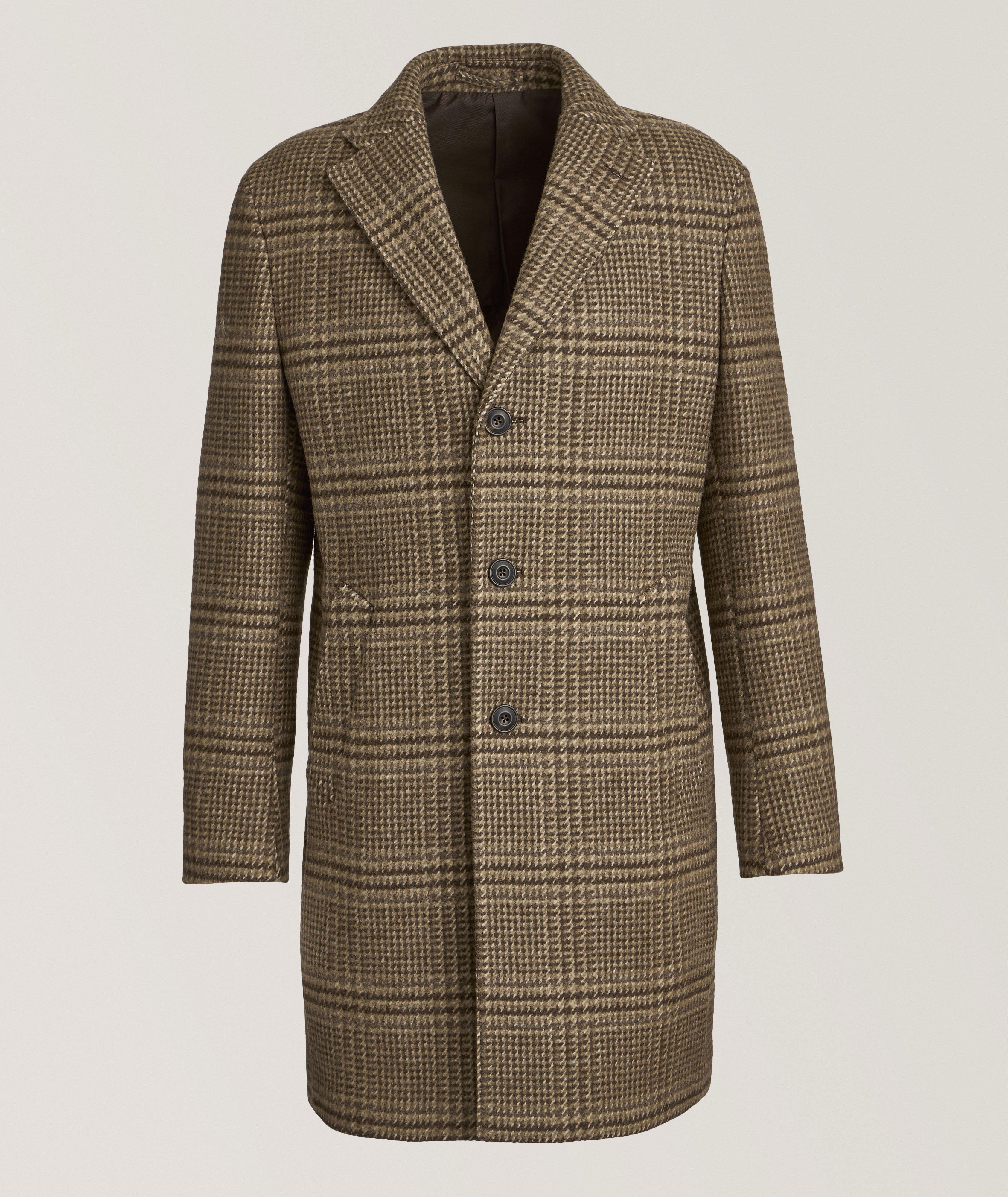 Harold Houndstooth Wool-Cashmere Overcoat | Coats | Final Cut