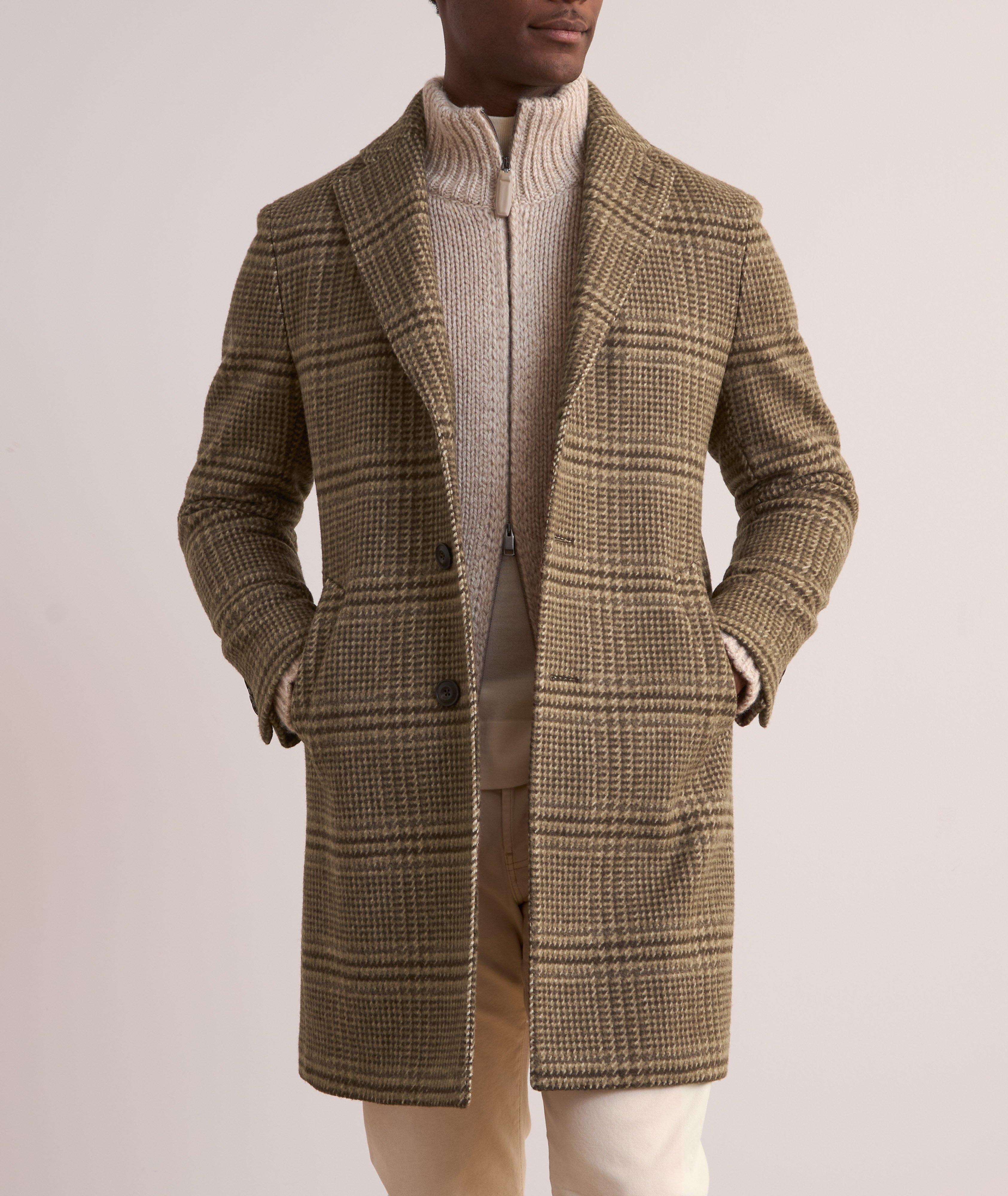 Harold Houndstooth Wool-Cashmere Overcoat | Coats | Final Cut
