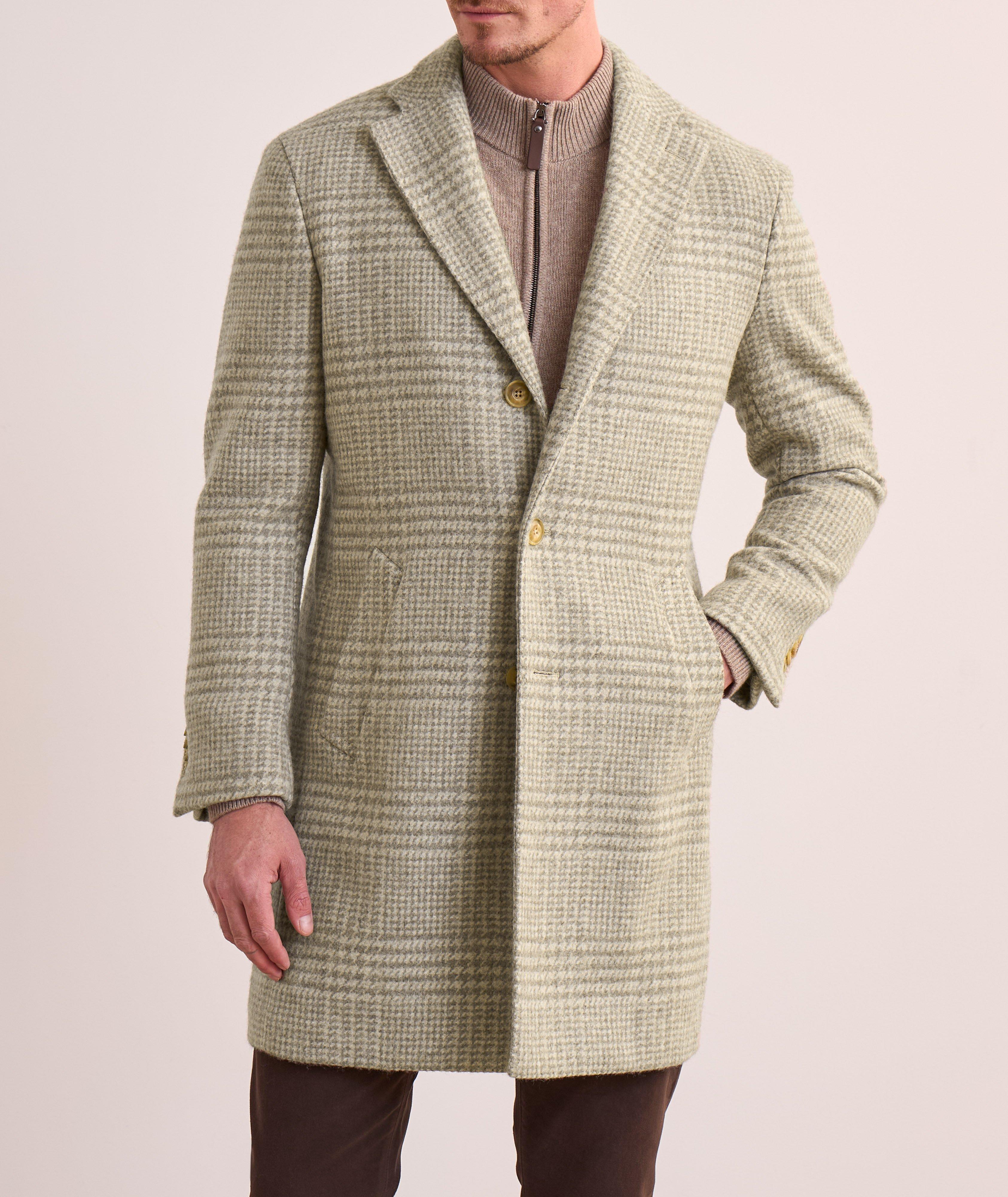 Harold Glen Check Wool-Cashmere Overcoat | Coats | Final Cut
