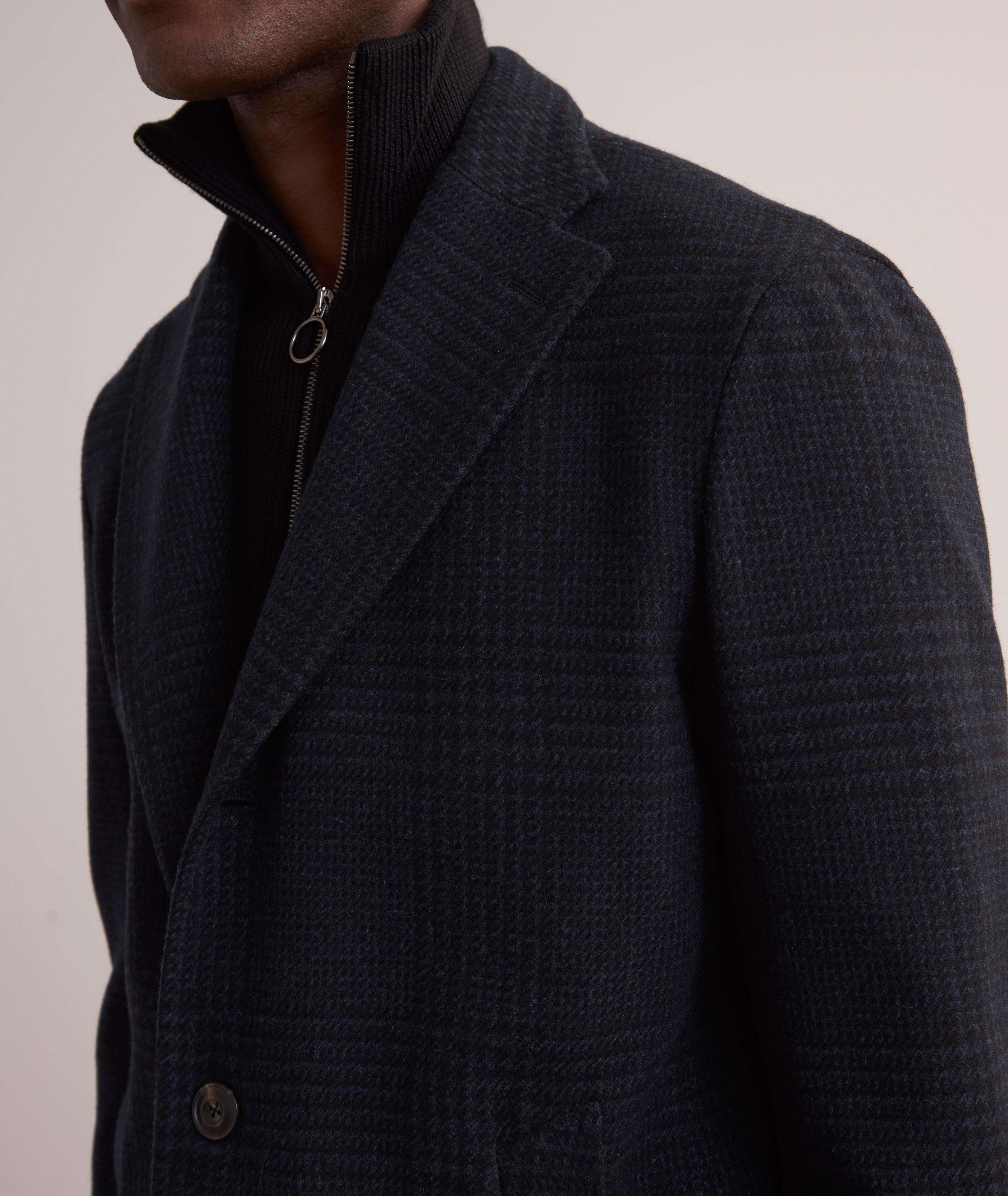 Harold Houndstooth Wool-Cashmere Overcoat | Coats | Final Cut