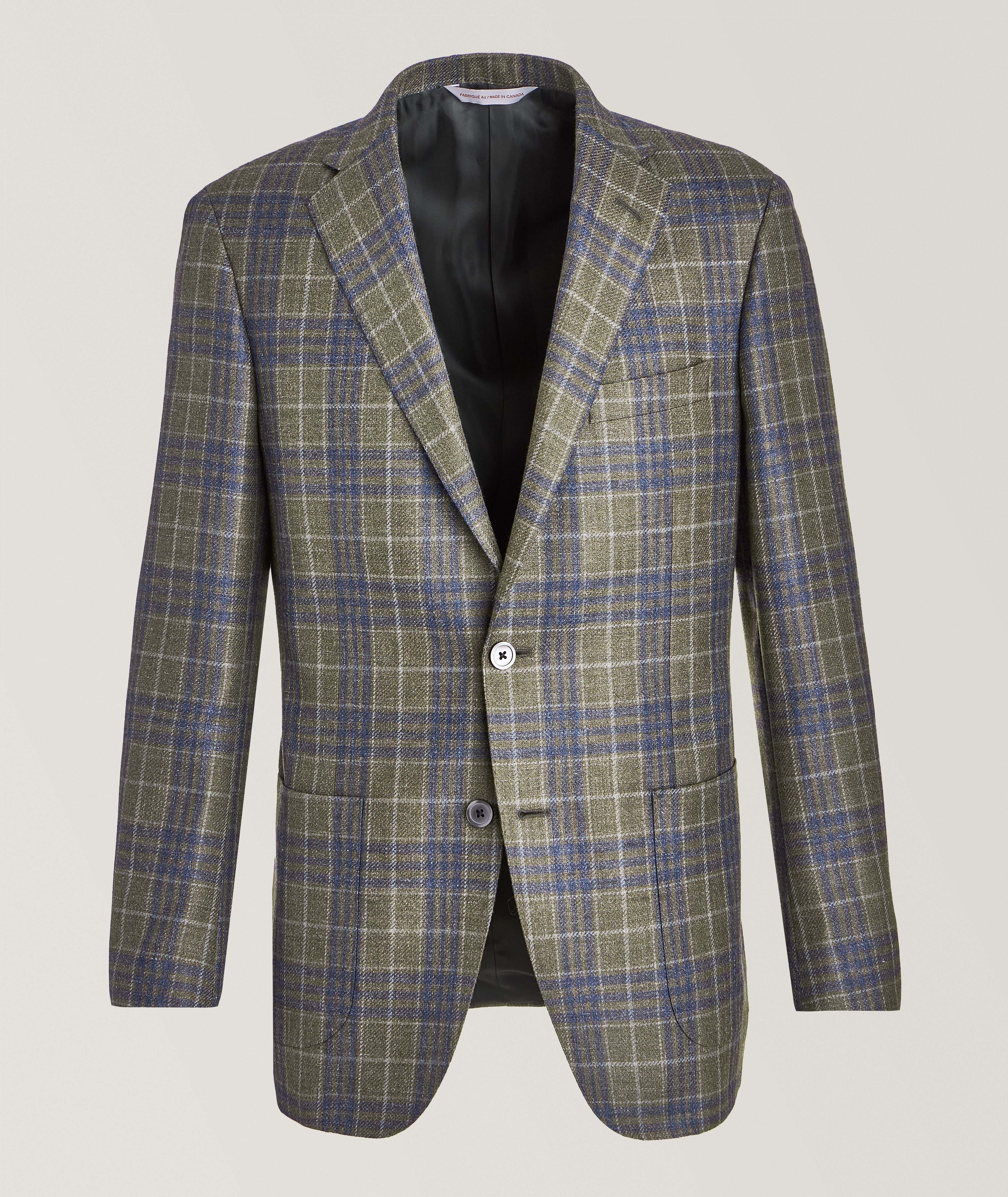 Samuelsohn Plaid Wool-Blend Sport Jacket | Sport Jackets | Final Cut
