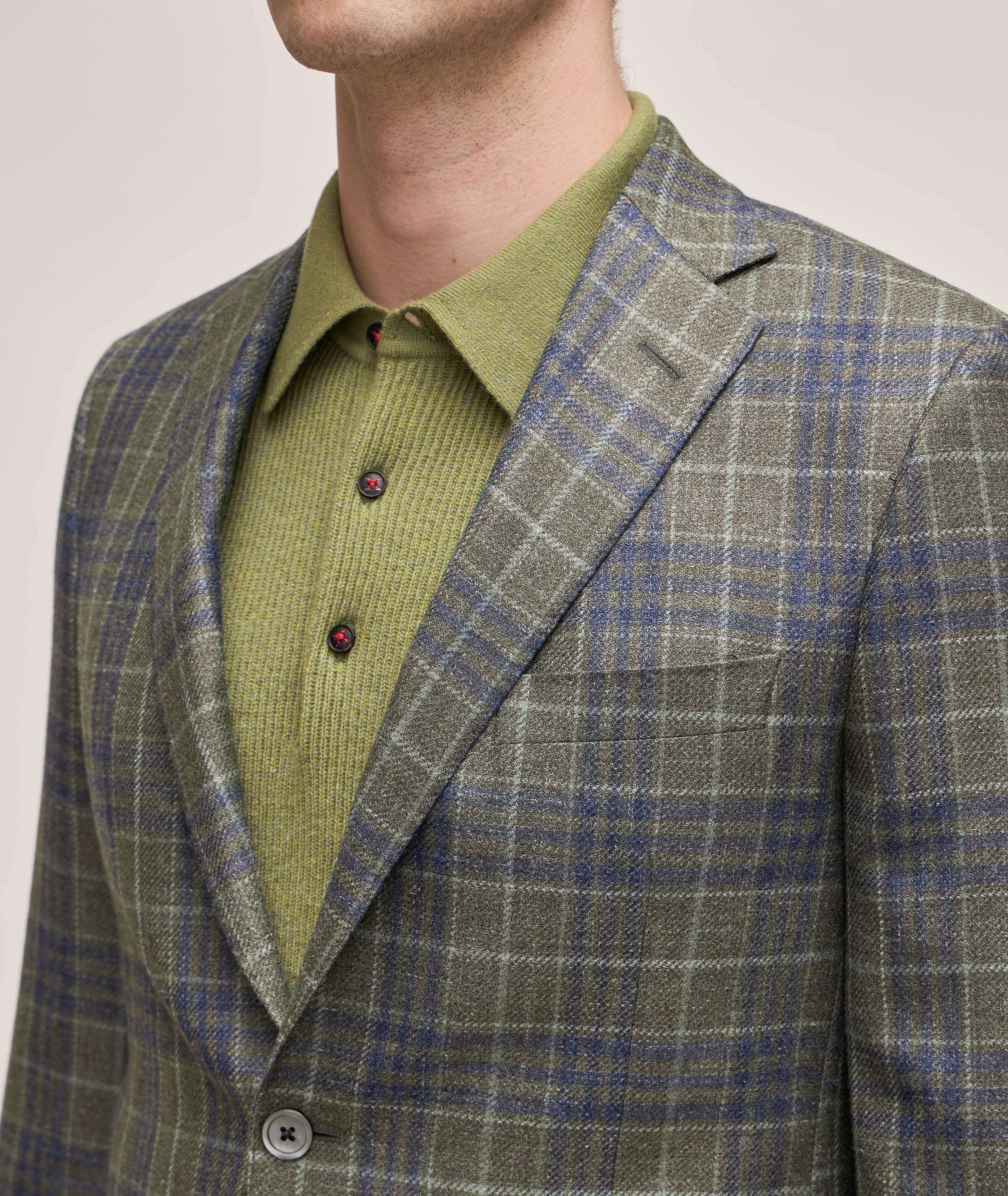 Samuelsohn Plaid Wool-Blend Sport Jacket | Sport Jackets | Final Cut