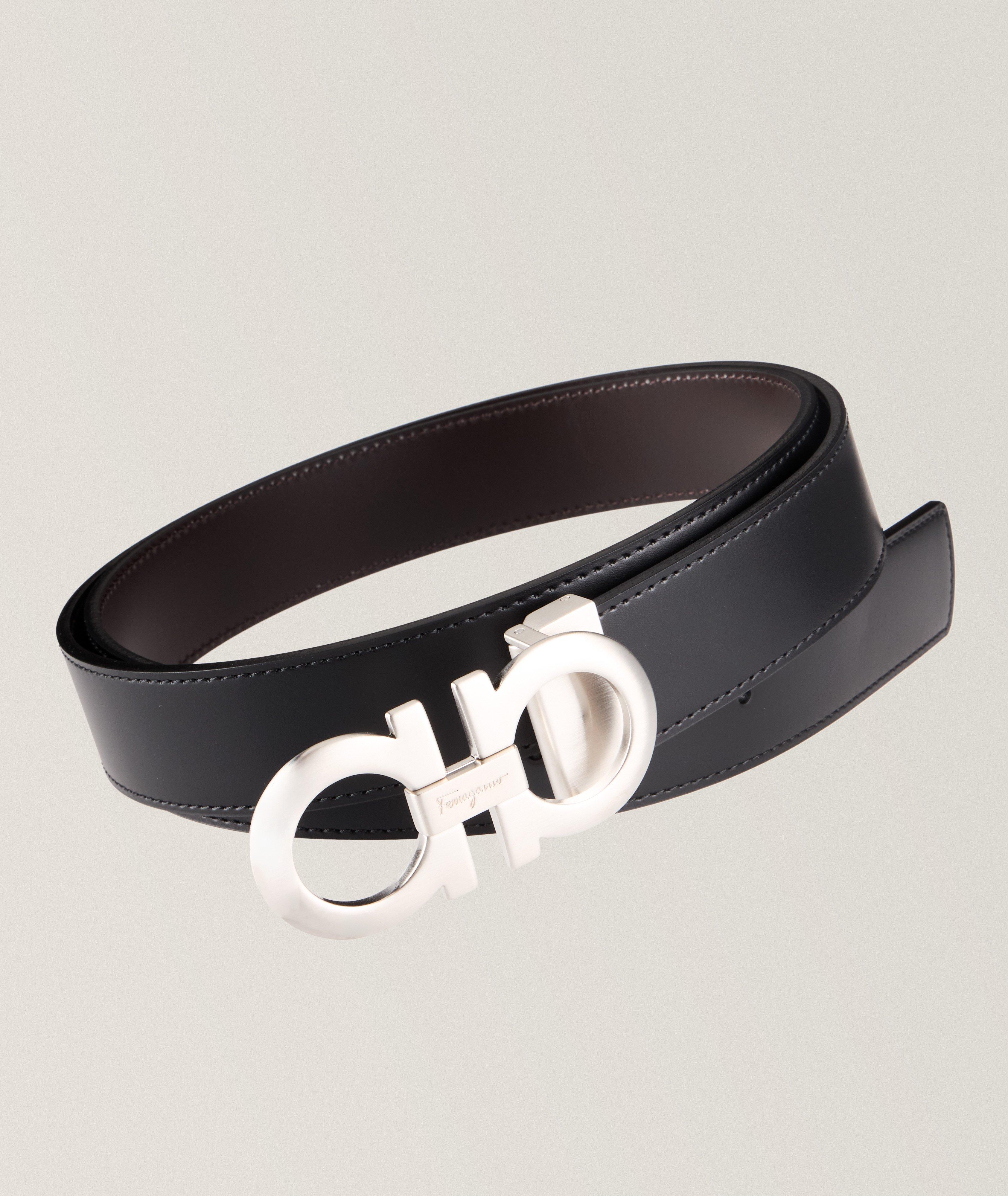 Ferragamo Leather Reversible Gancini Belt | Belts | Final Cut