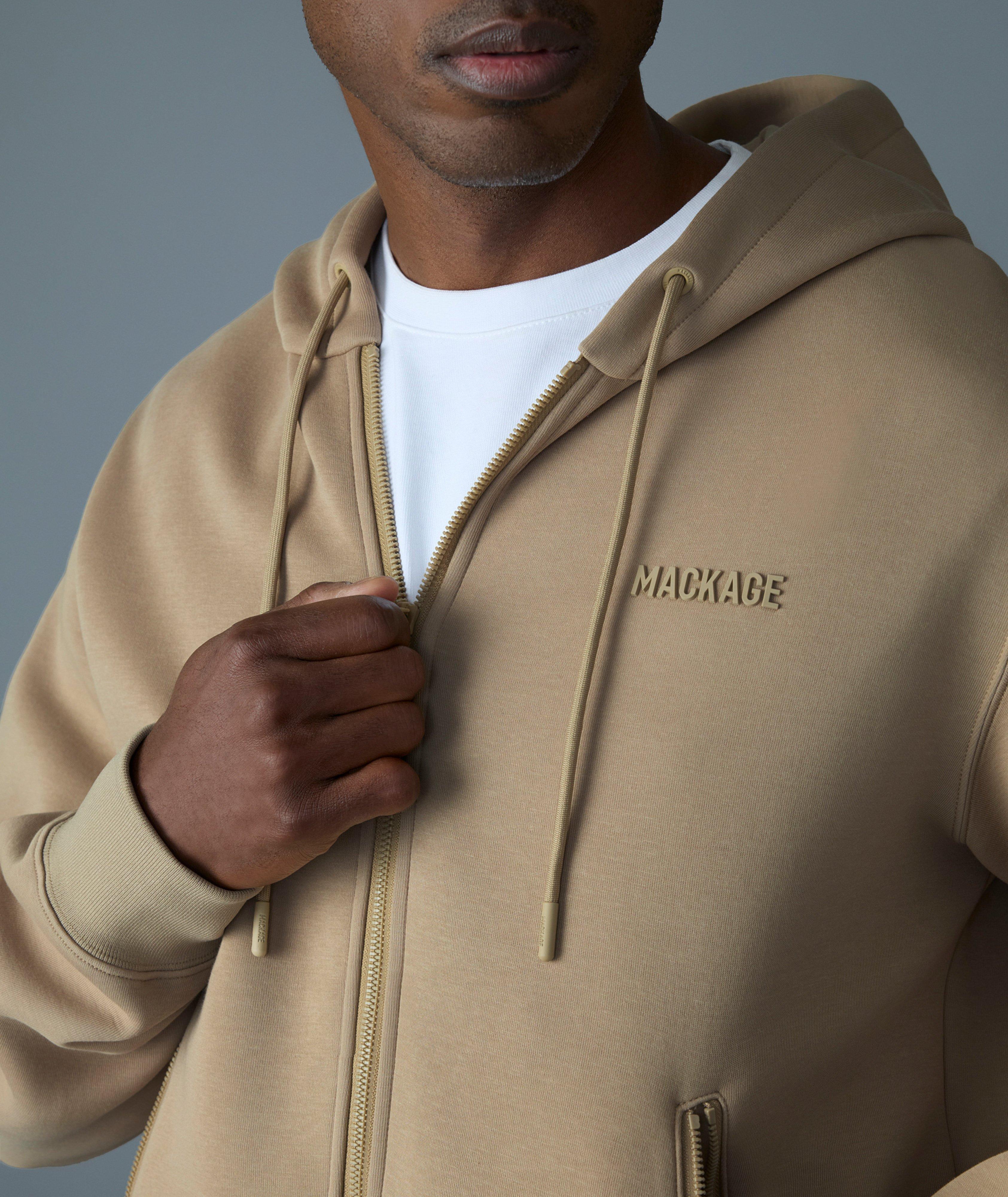 Mackage Krystos Double Face Zip-Up Hooded Sweater | Sweaters & Knits | Final Cut