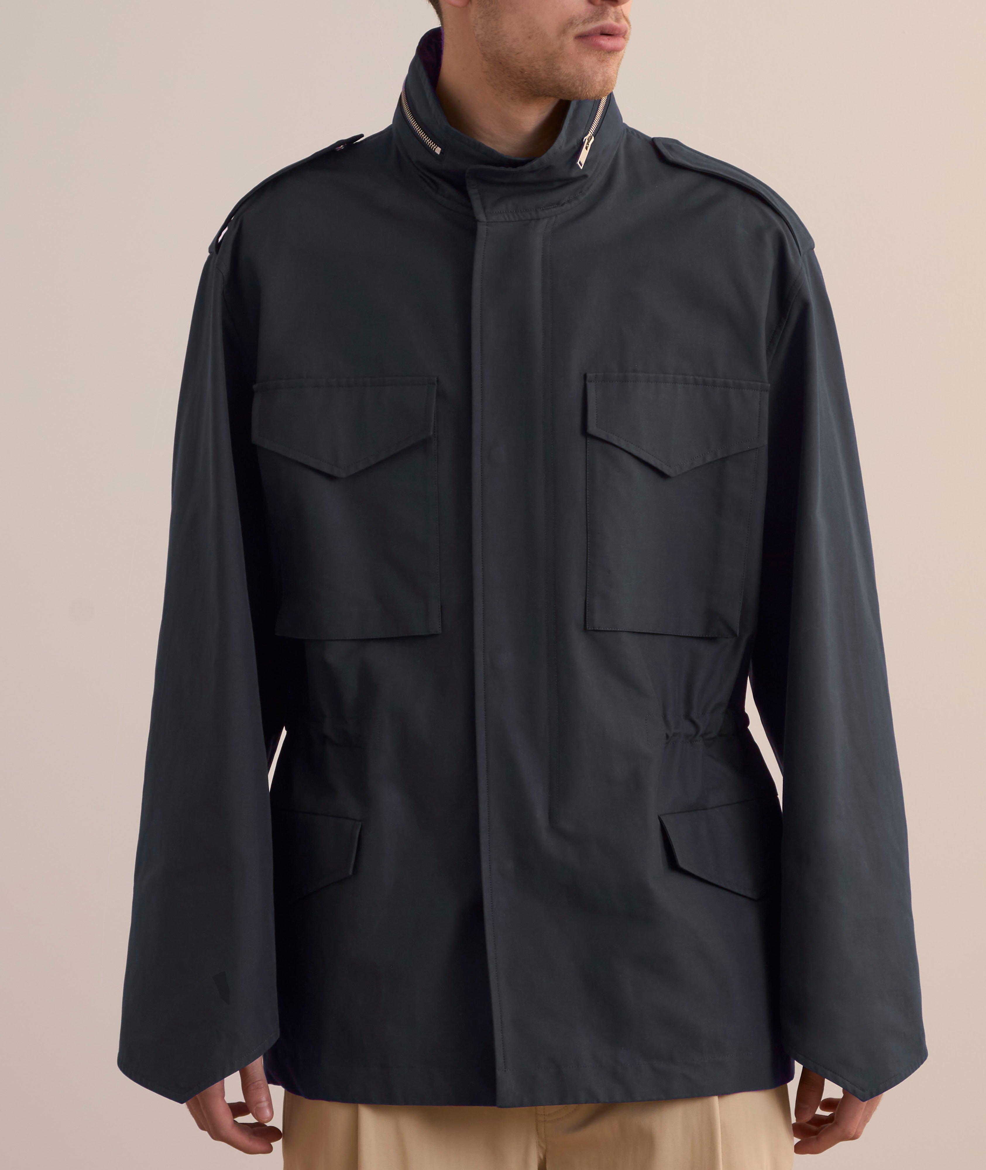 Jil Sander Hidden Hood Cotton Field Jacket | Coats | Final Cut