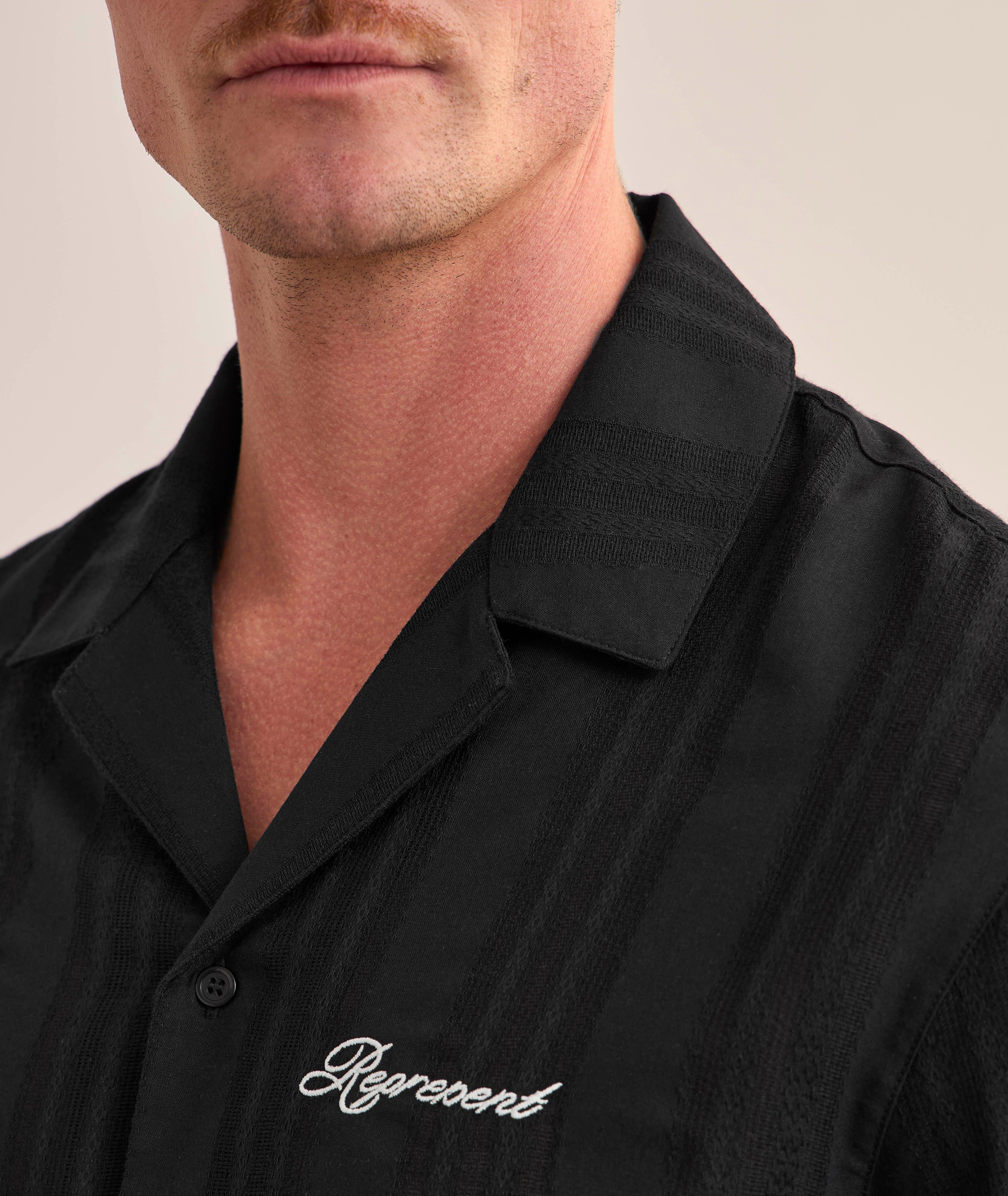 Represent Chemise avec logo brodé et col cubain | Chemises ...