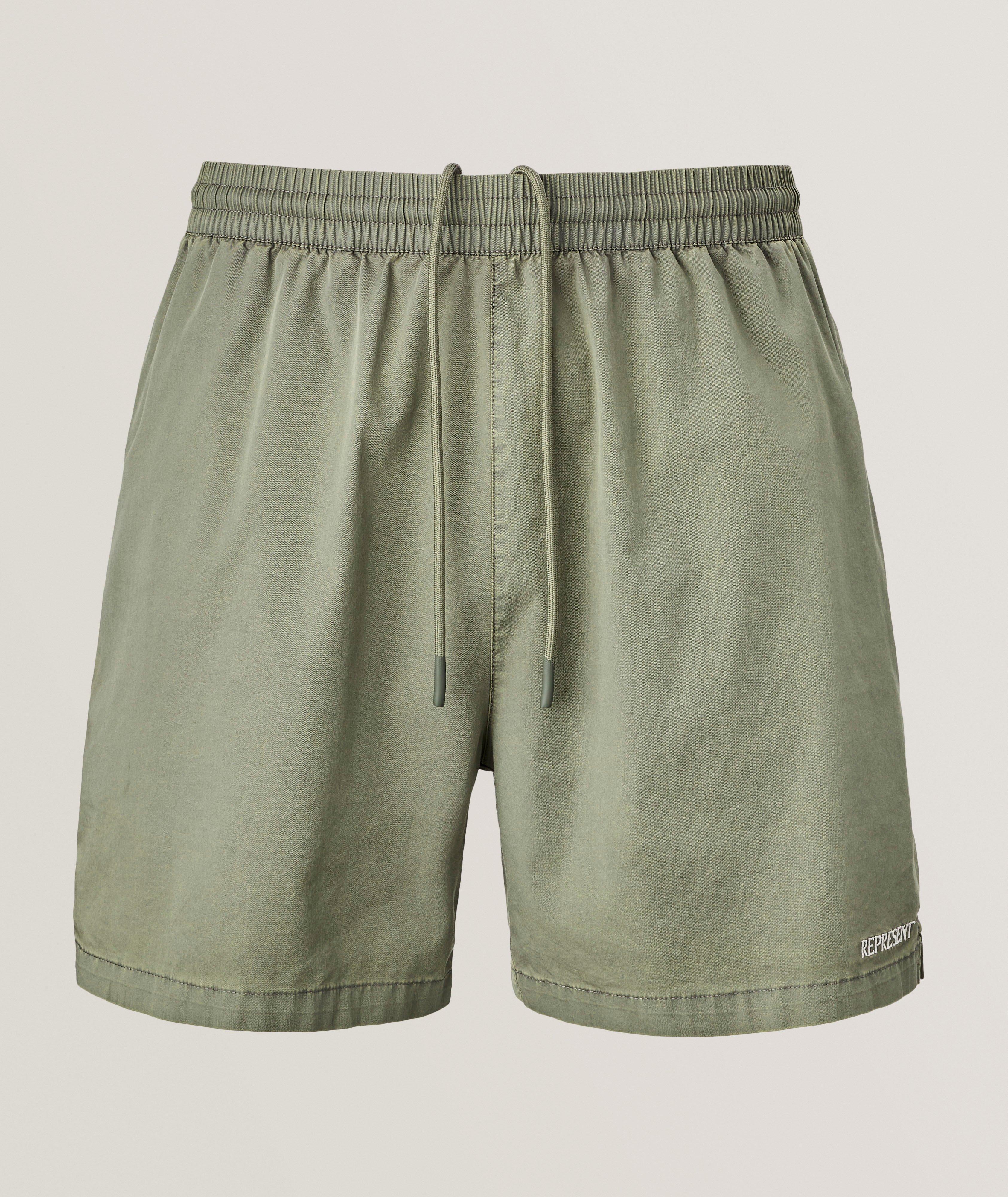 Represent Logo Stretch Cotton-Blend Shorts | Shorts | Final Cut