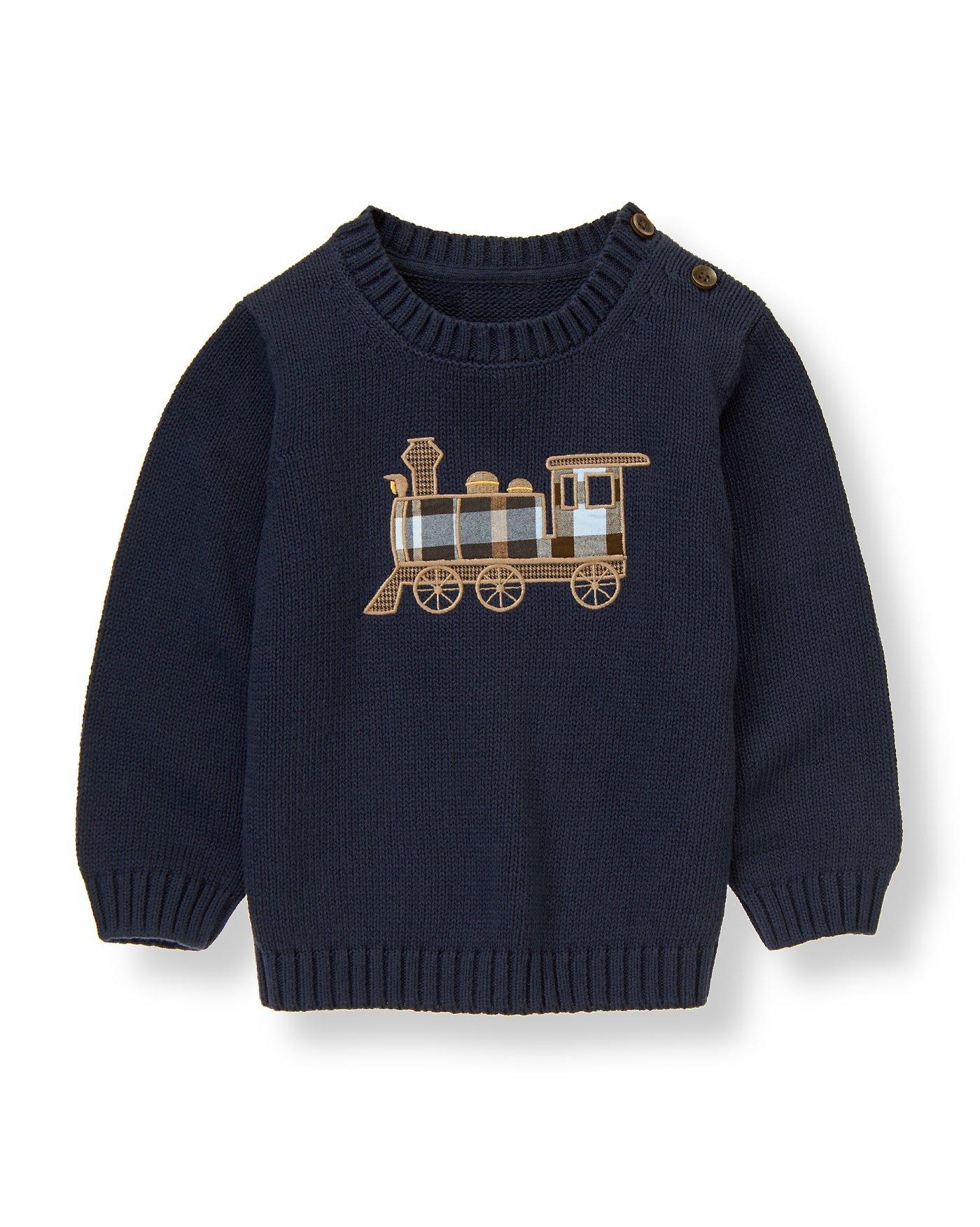 Collections Classic Navy Train Sweater by Janie and Jack