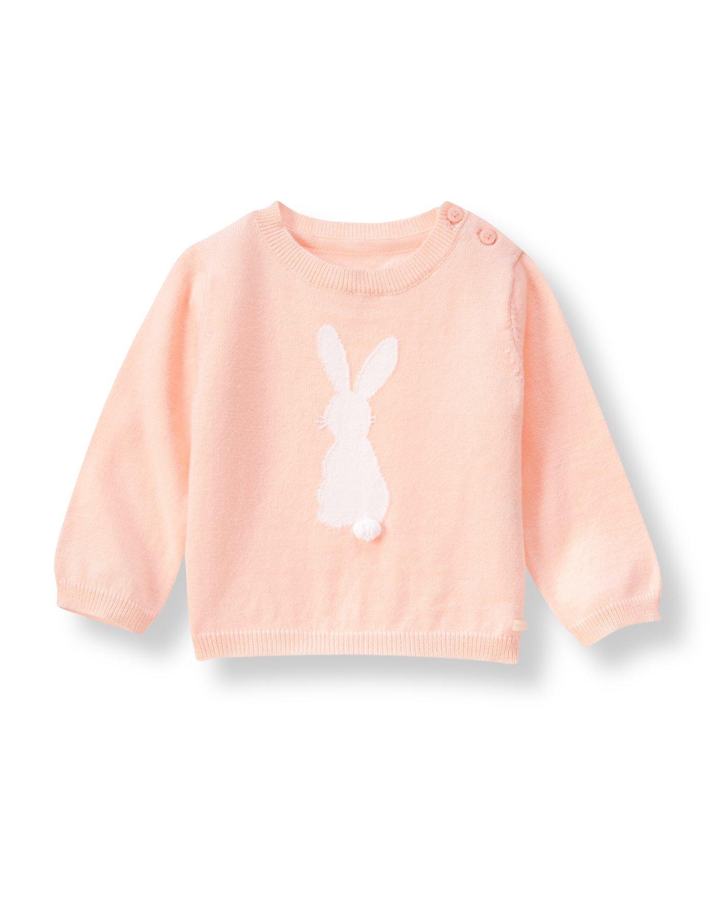 Sale Pale Pink Bunny Sweater by Janie and Jack