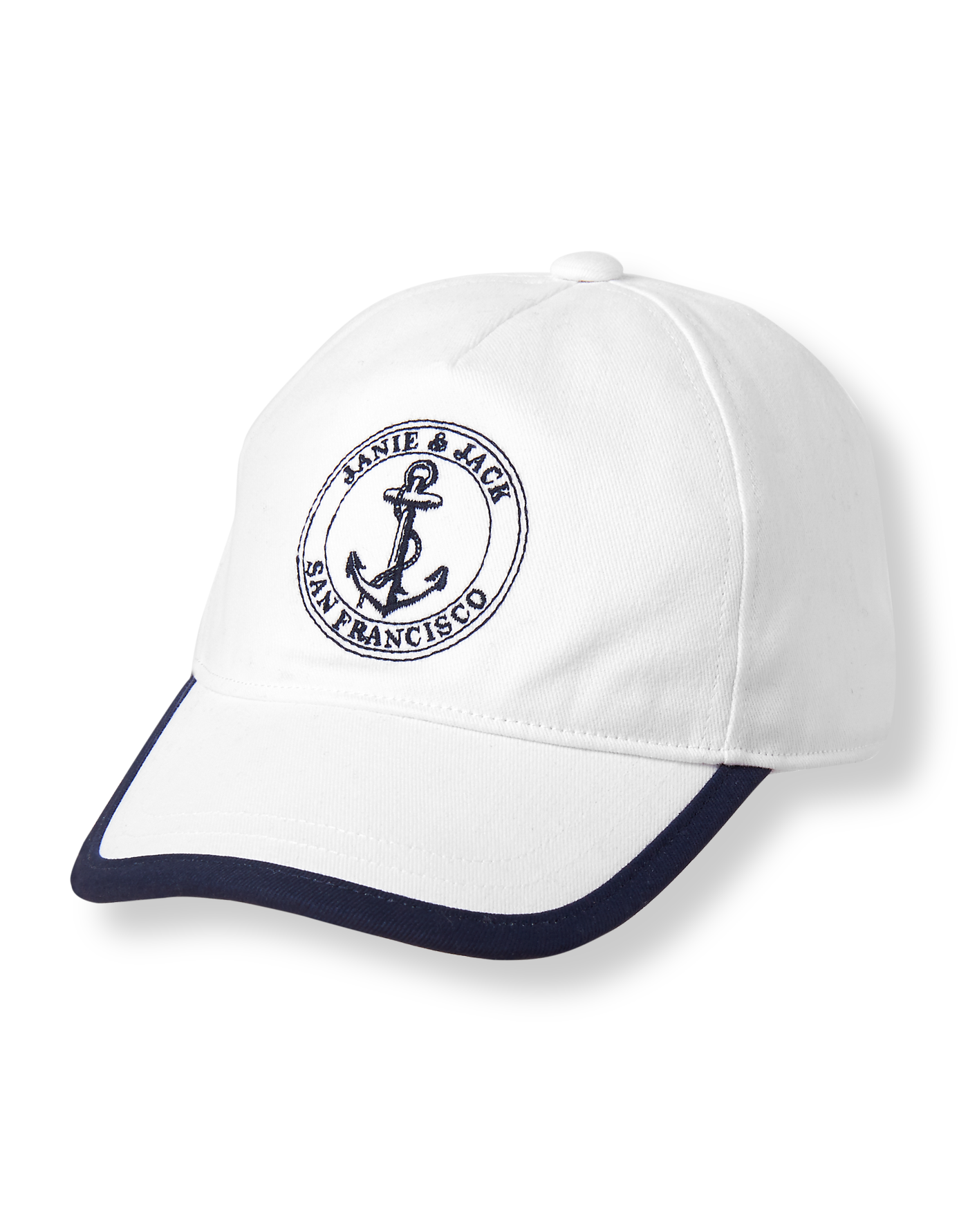 Boy White Anchor Cap by Janie and Jack