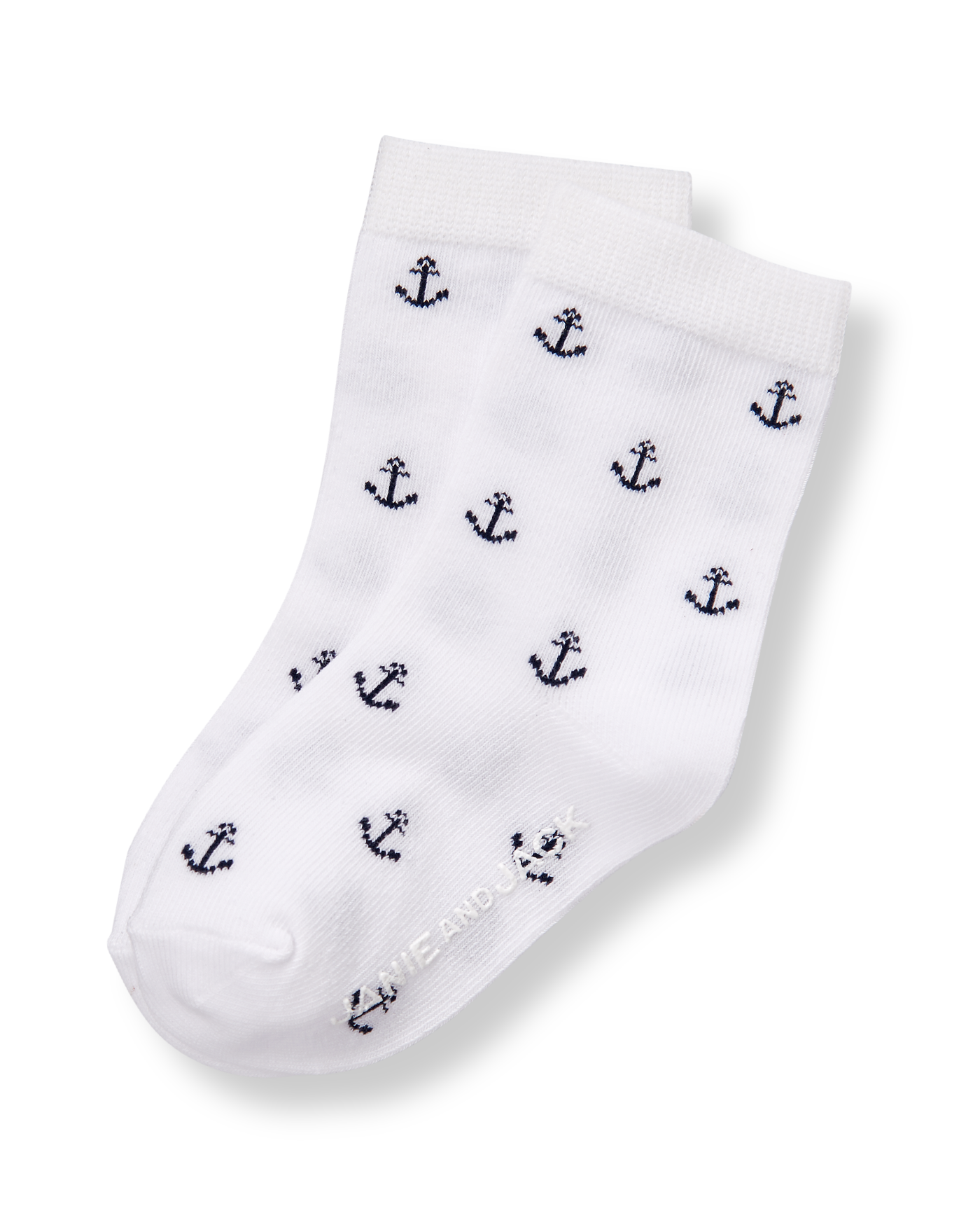 Boy White Anchor Sock by Janie and Jack