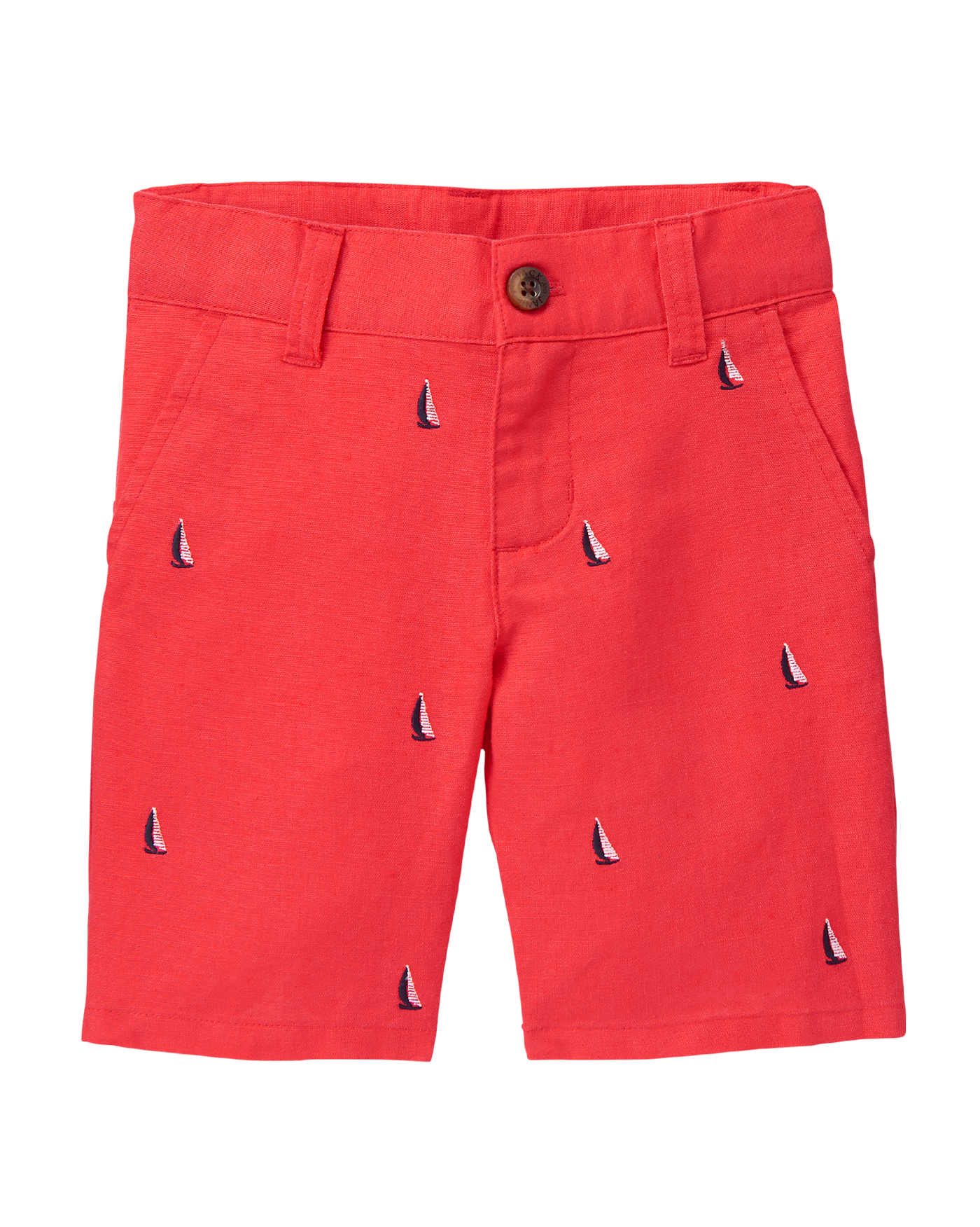 Boy Candy Red Boat Linen Short by Janie and Jack