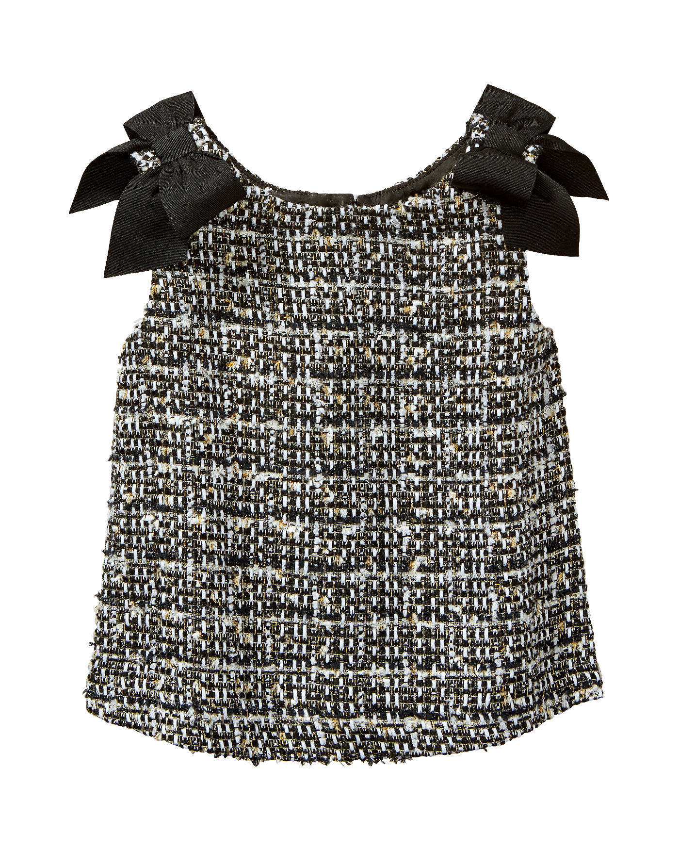 Girl Black Bouclé Top by Janie and Jack