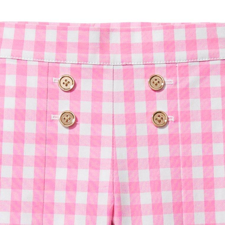Girl White Gingham Gingham Pant by Janie and Jack