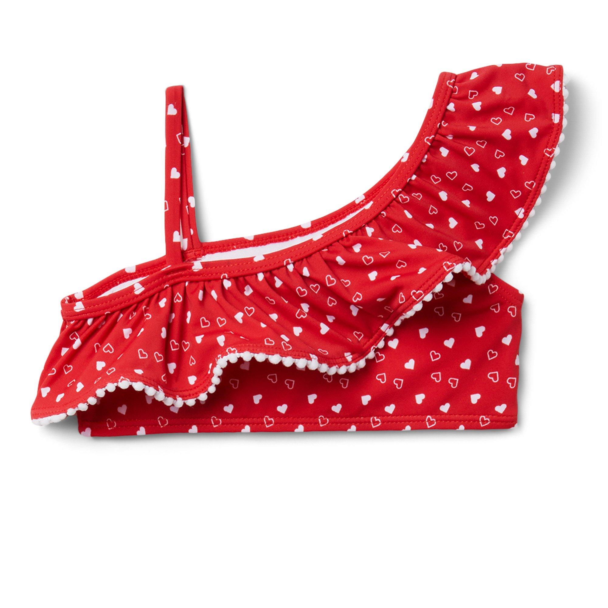 Girl True Red Heart Print Heart 2-Piece Swimsuit by Janie and Jack