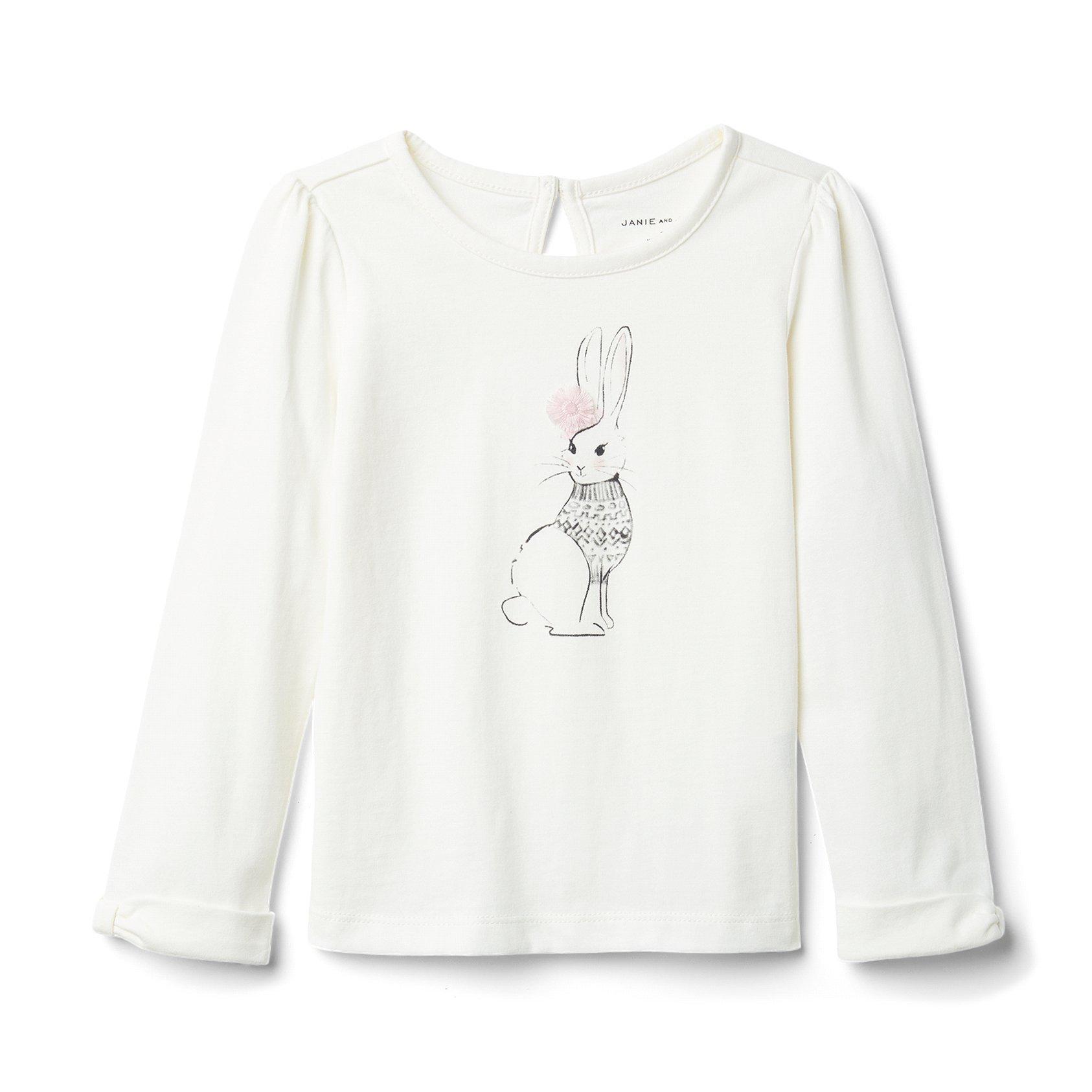 Girl Cream And Sugar Bunny Tee by Janie and Jack