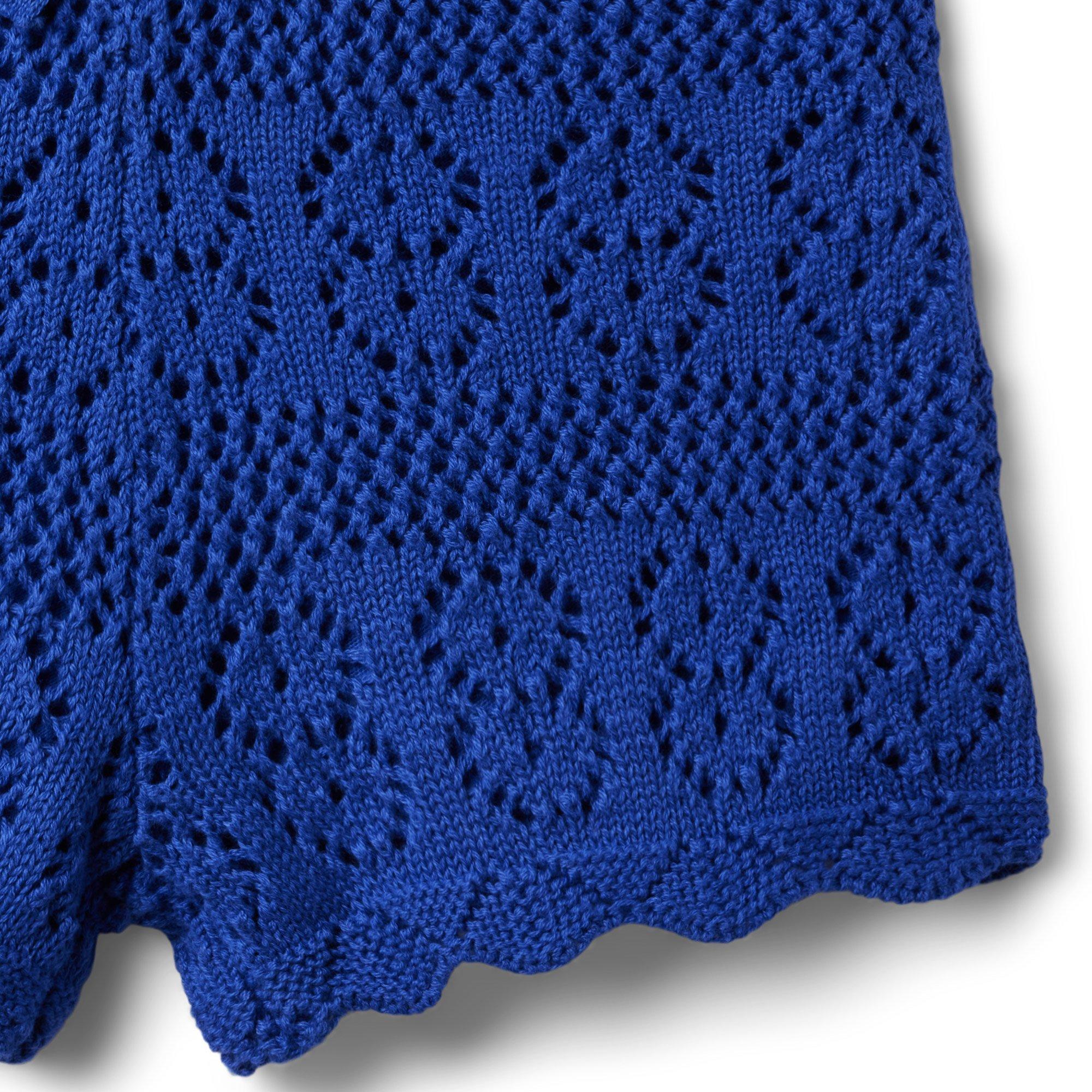 Girl Deep Ultra Marine Kaavia James Crochet Short by Janie and Jack