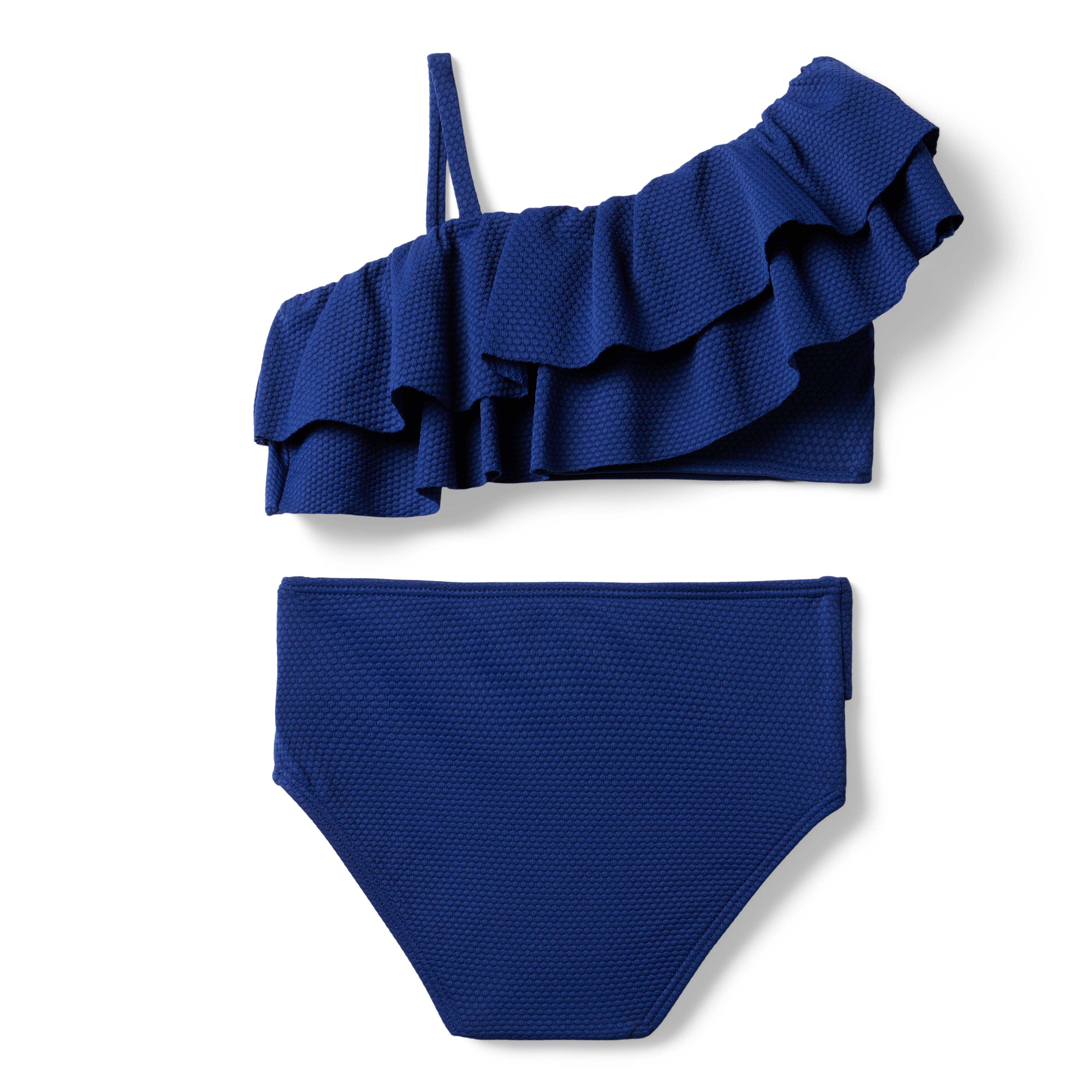 Girl Blueprint Recycled Ruffle 2 Piece Swimsuit By Janie And Jack