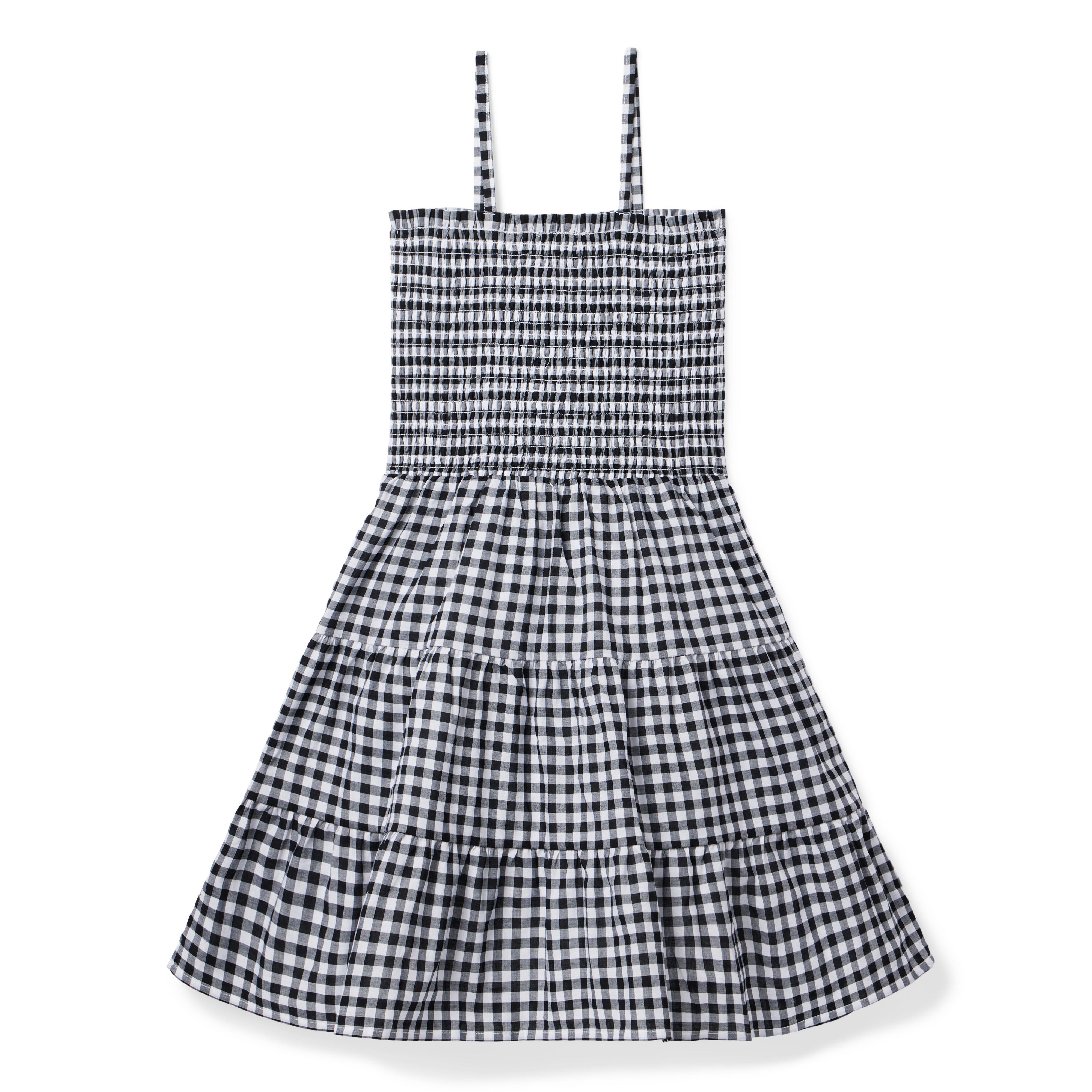 Girl JJ Black Gingham The Millie Smocked Sundress by Janie and Jack