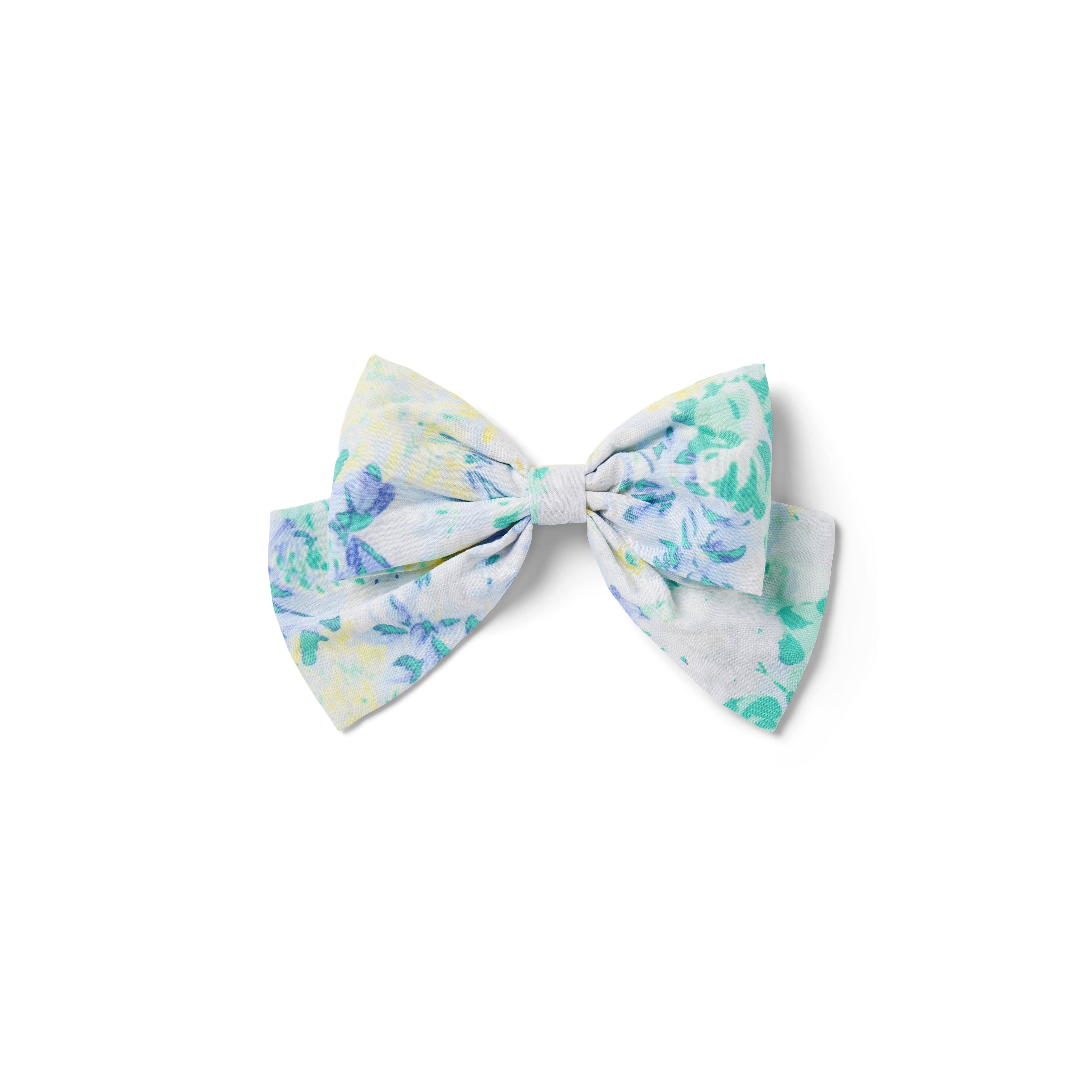Girl White Floral Floral Bow Barrette by Janie and Jack