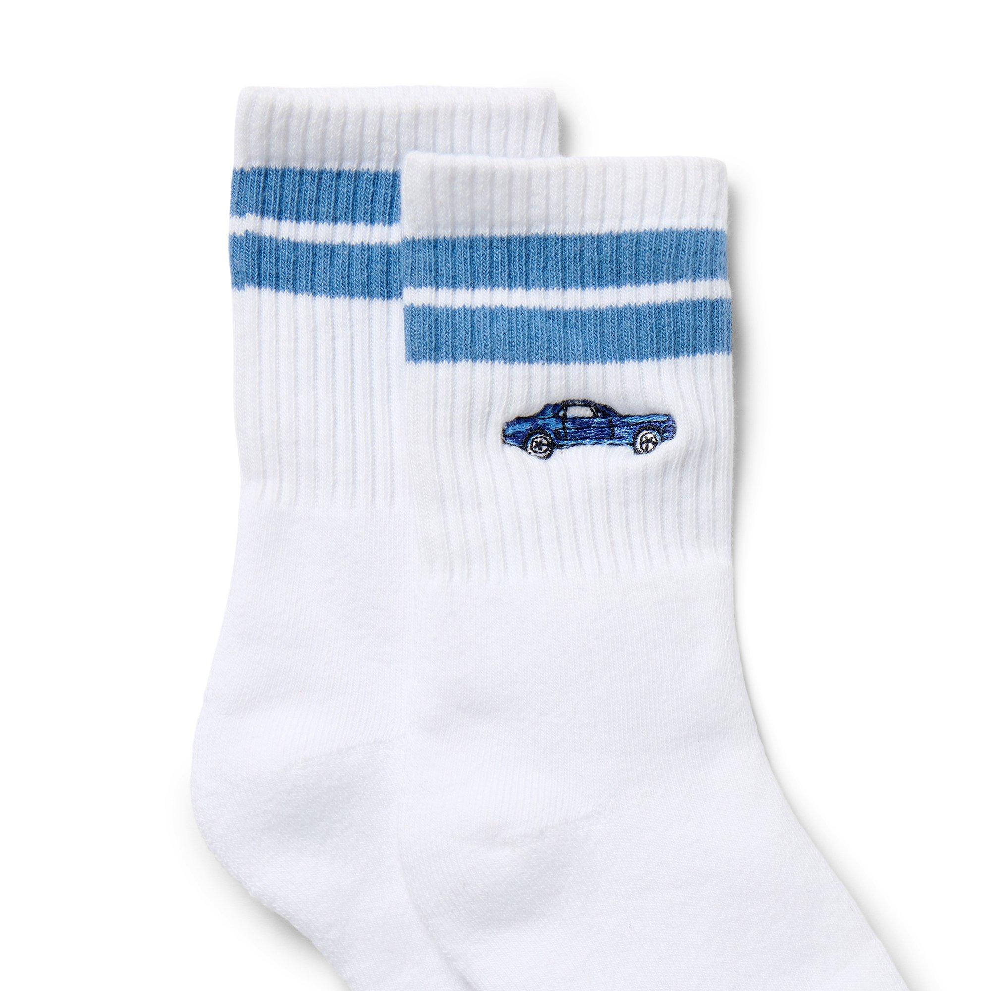 White Car Crew Sock by Janie and Jack
