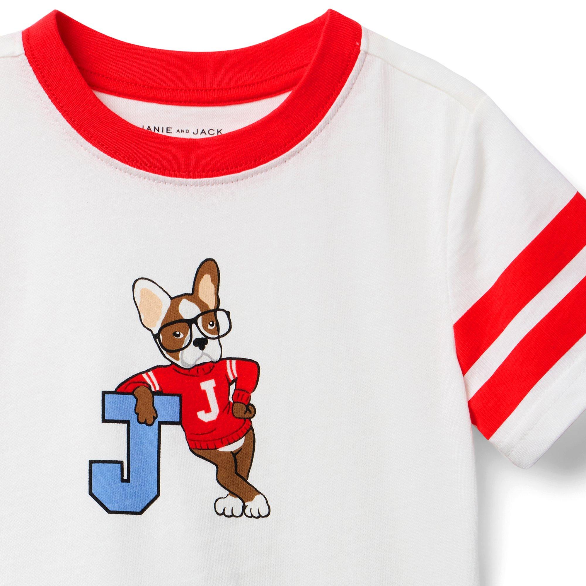 Boy Jet Ivory French Bulldog Tee by Janie and Jack