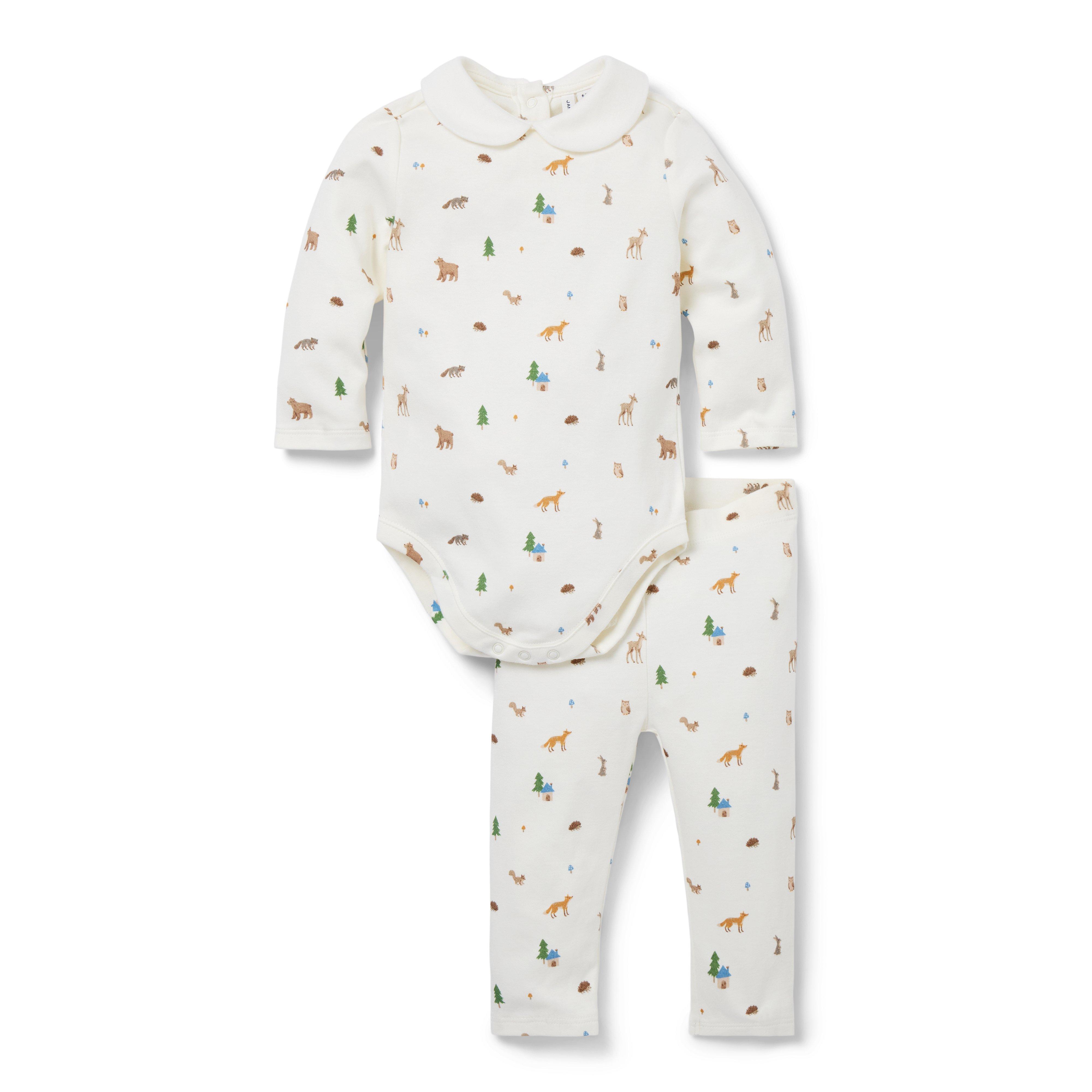 Baby Jet Ivory Forest Friends Baby Forest Friends Matching Set by Janie ...