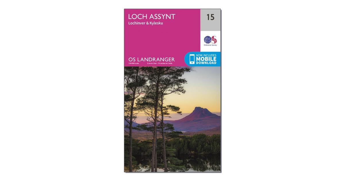 Ordnance Survey Landranger 15 Loch Assynt, Lochinvar & Kylesku Map With ...