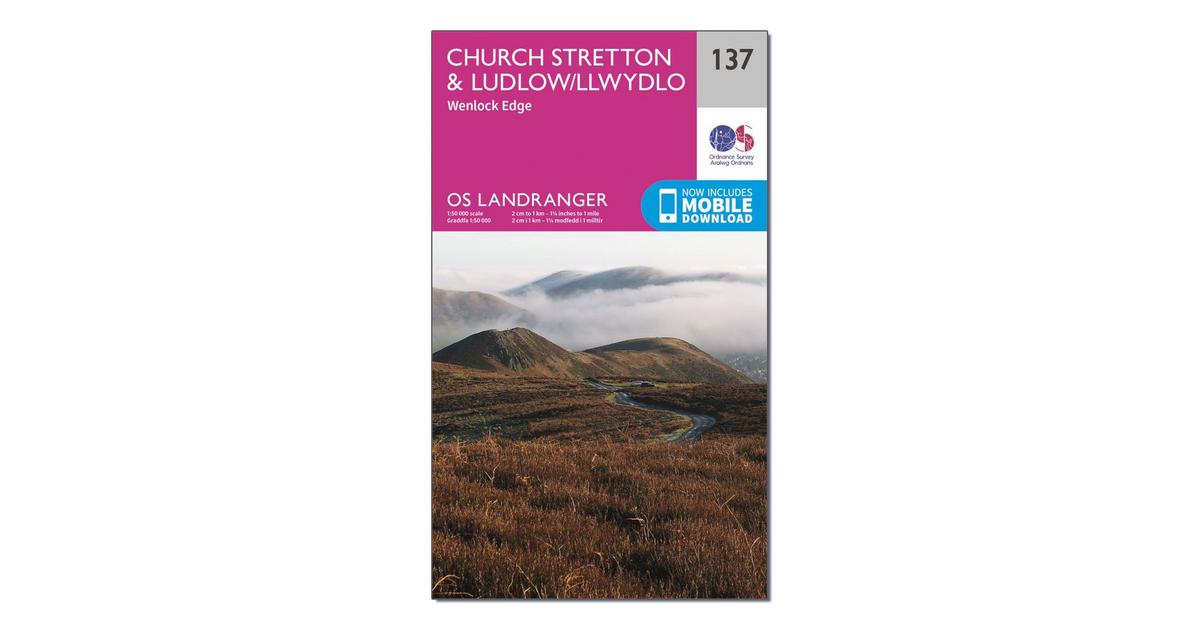 Ordnance Survey Landranger 137 Ludlow & Church Stretton, Wenlock Edge ...
