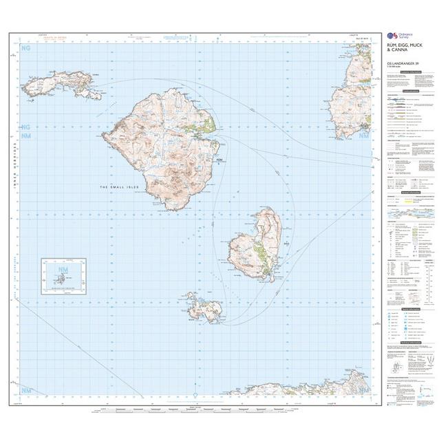 Ordnance Survey Landranger 39 Rum, Eigg & Muck Map With Digital Version