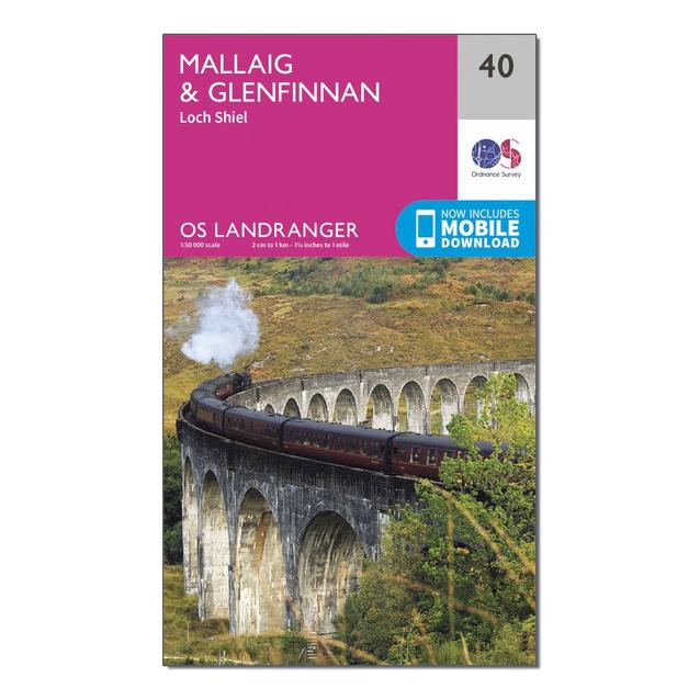 Ordnance Survey Landranger 40 Mallaig & Glenfinnan, Loch Shiel Map With ...
