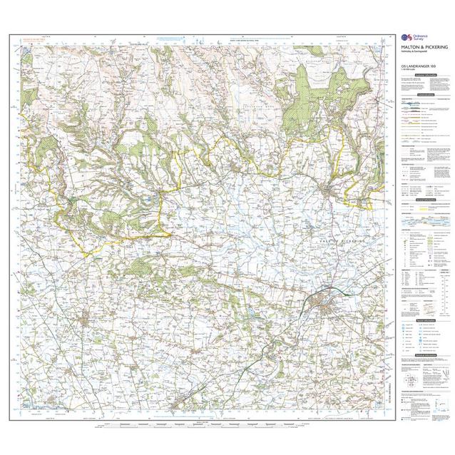 Ordnance Survey Landranger 100 Malton & Pickering, Helmsley ...