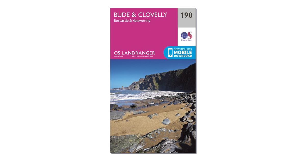 Ordnance Survey Landranger 190 Bude & Clovelly, Boscastle & Holsworthy ...