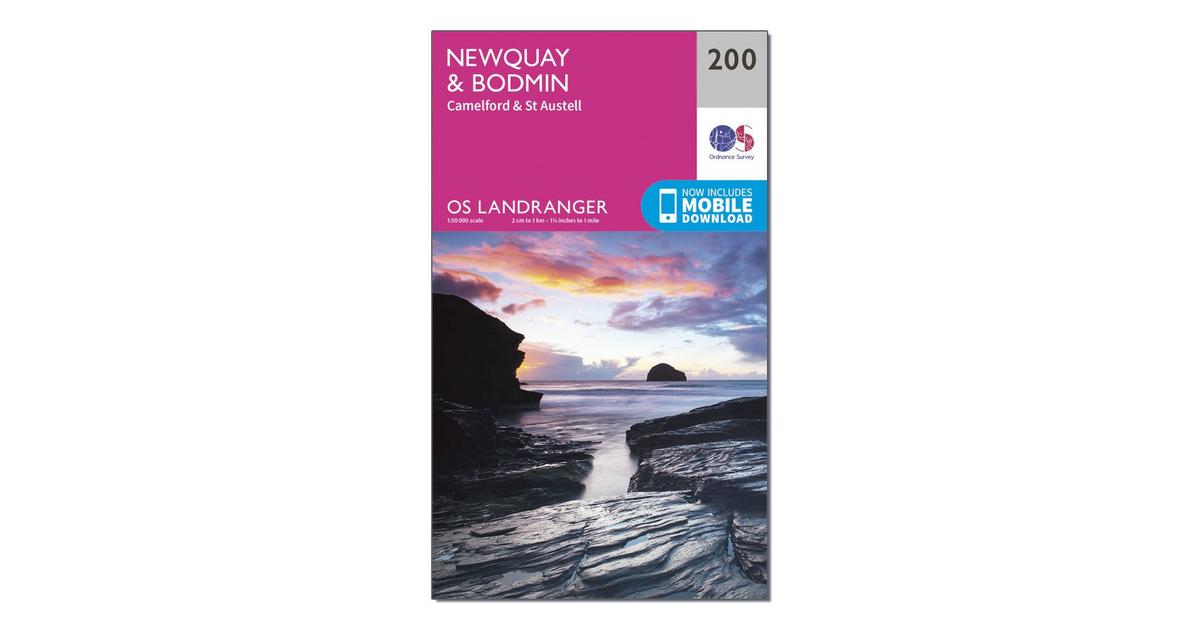 Ordnance Survey Landranger 200 Newquay & Bodmin, Camelford & St Austell ...