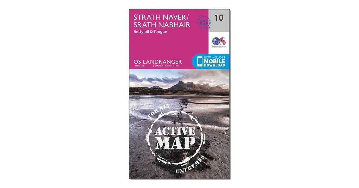 Ordnance Survey Landranger Active 10 Strathnaver, Bettyhill & Tongue ...