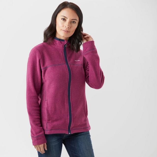 Weird Fish Women’s Monroe Striped Full-Zip Fleece