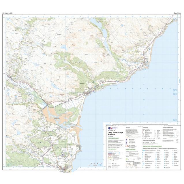 Ordnance Survey Explorer 441 Lairg, Bonar Bridge & Golspie Map With ...