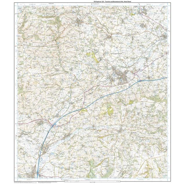 Ordnance Survey Explorer Active 128 Taunton & Blackdown Hills Map With ...