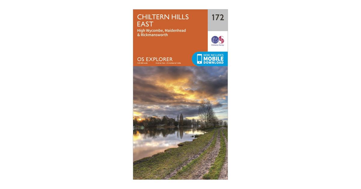 Ordnance Survey Explorer 172 Chiltern Hills East Map With Digital Version