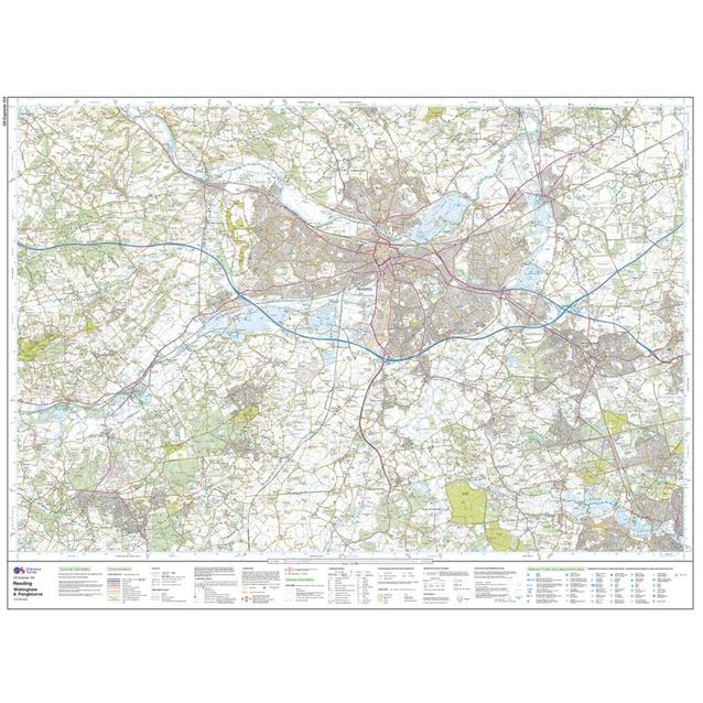 Ordnance Survey Explorer Active 159 Reading, Wokingshire & Pangbourne ...