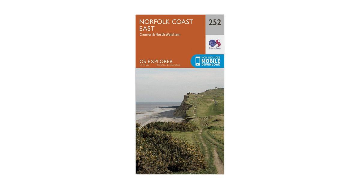 Ordnance Survey Explorer 252 Norfolk Coast East Map With Digital Version